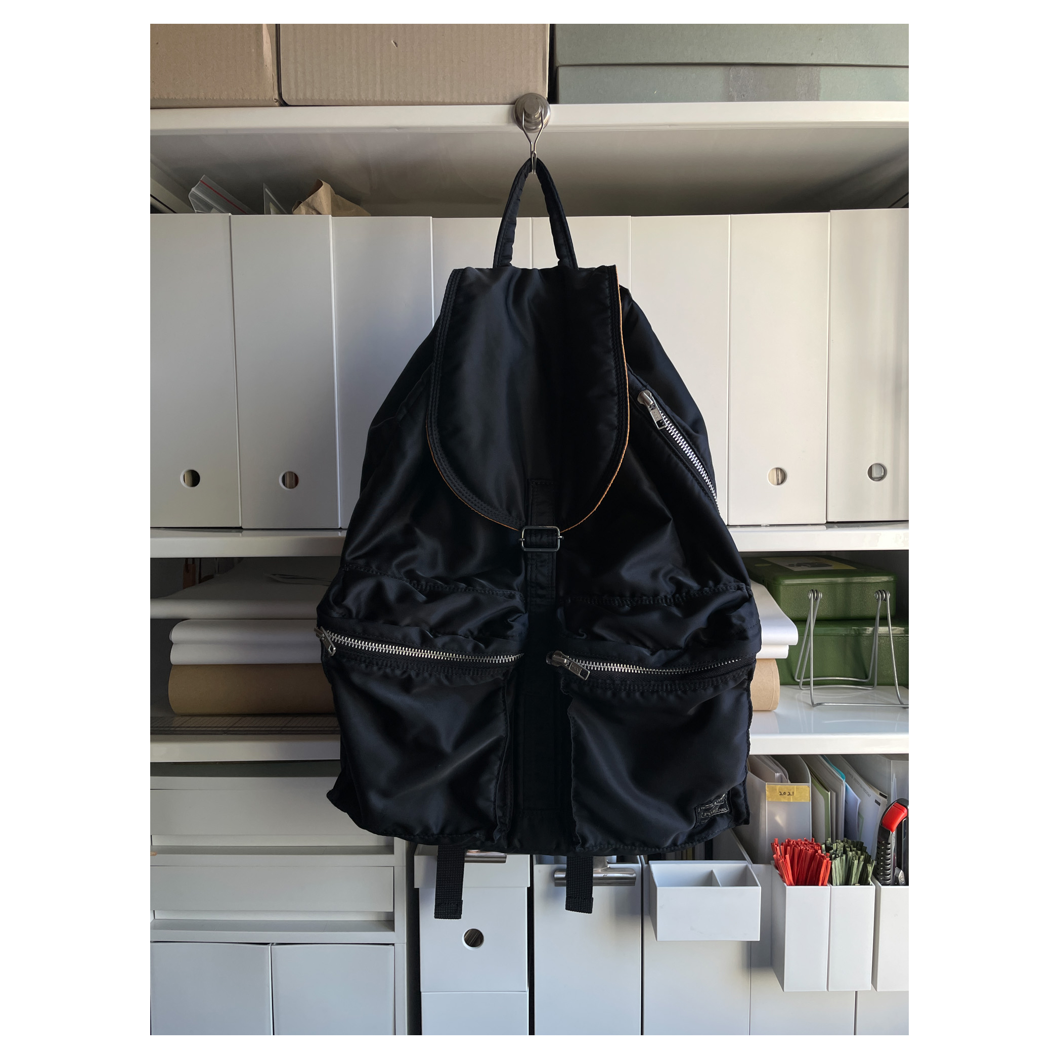 PORTER TANKER - RUCKSACK (zipper ver, Black)