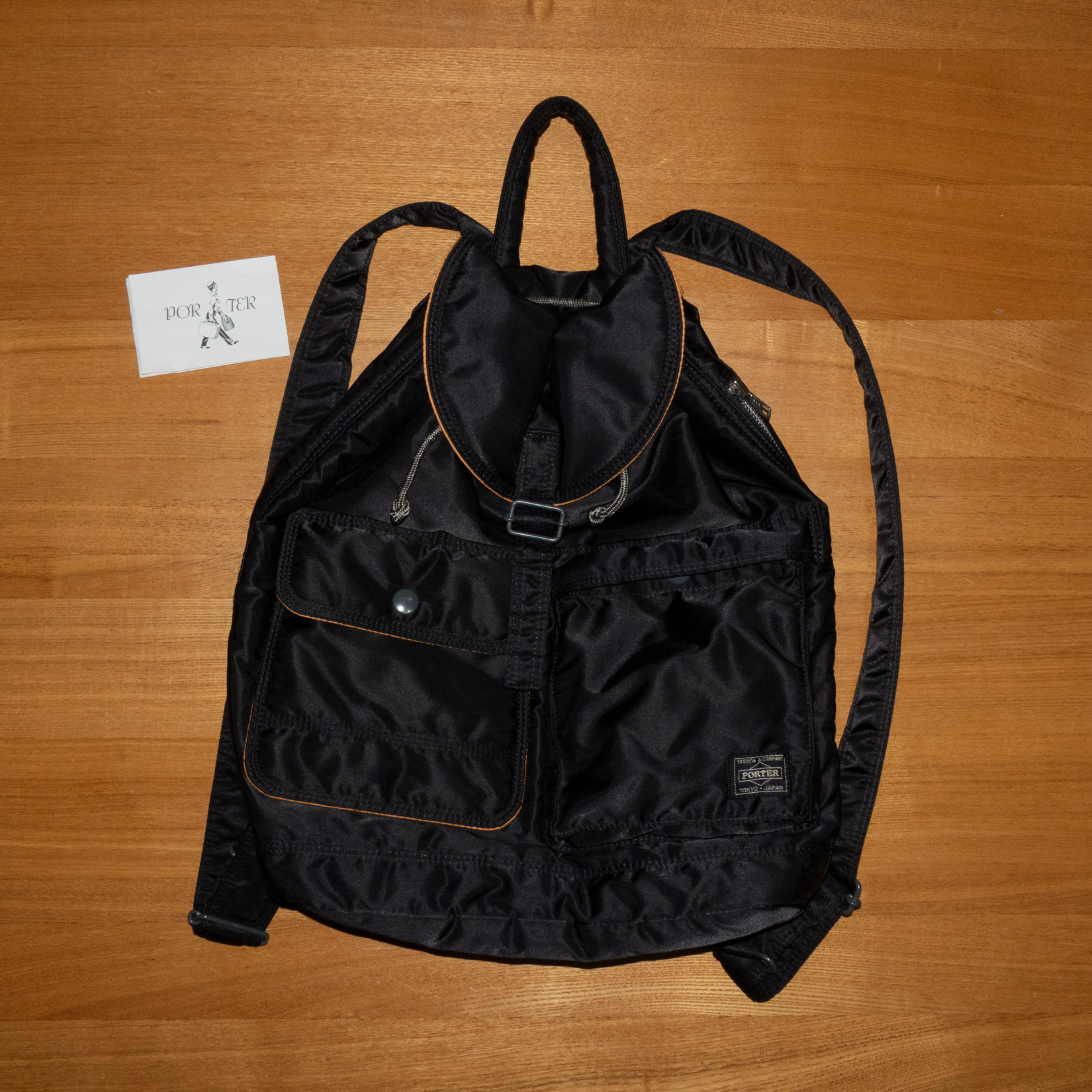 PORTER TANKER - RUCKSACK (snap ver, Black)