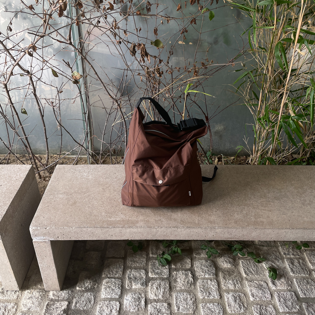 MHL - 2way Nylon Backpack (Mahogany)
