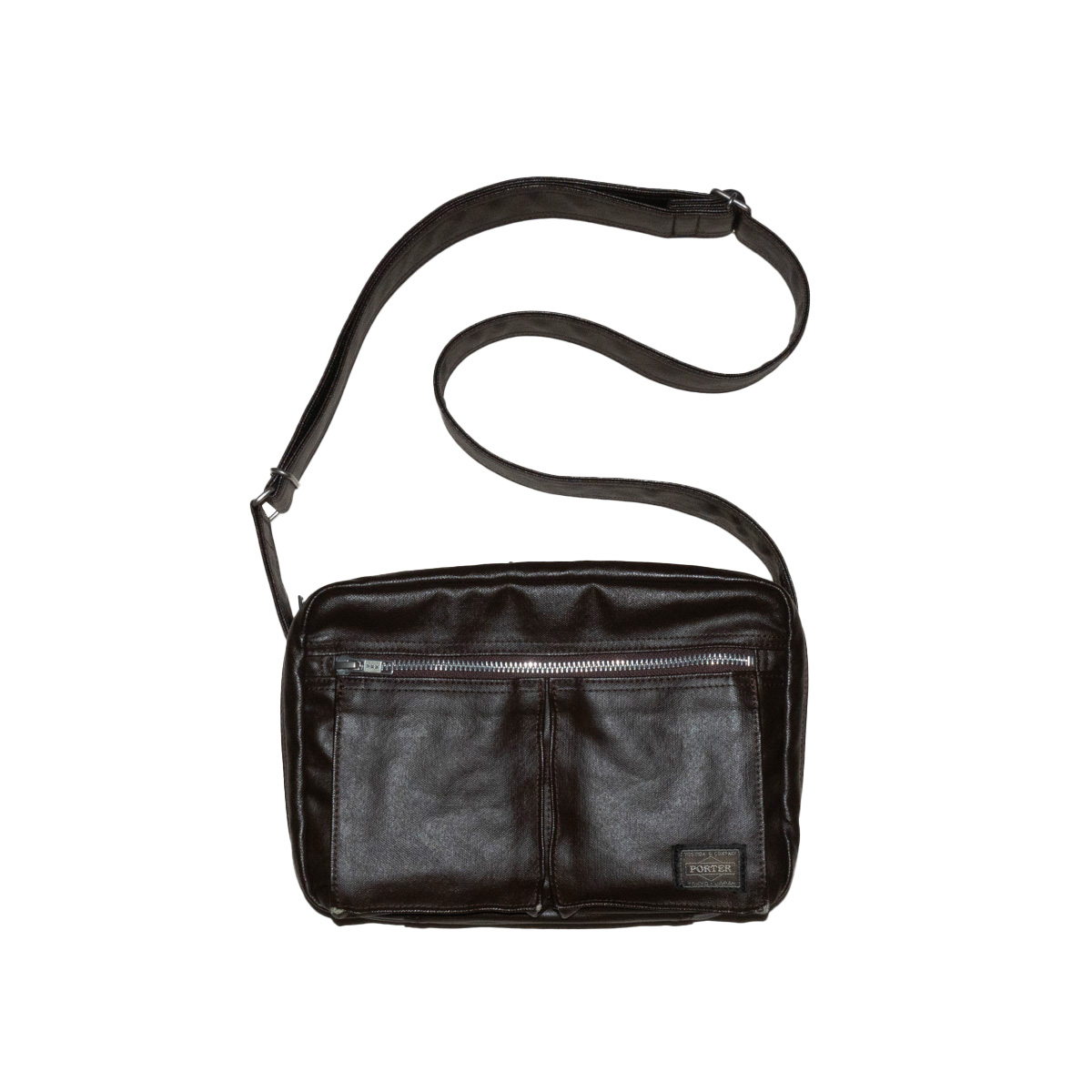 PORTER FREE STYLE - SQUARE SHOULDER BAG S (Mahogany)