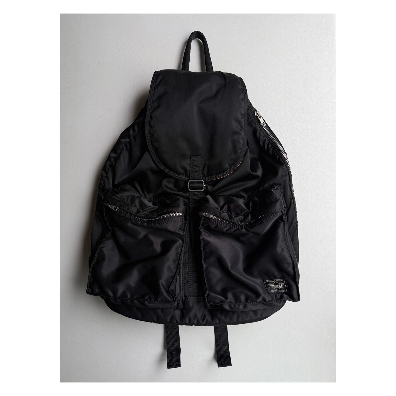 PORTER TANKER - RUCKSACK (zipper ver, Black)