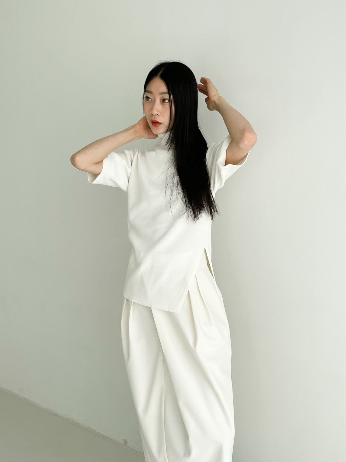 HALF POLA TEE (3COLOR)