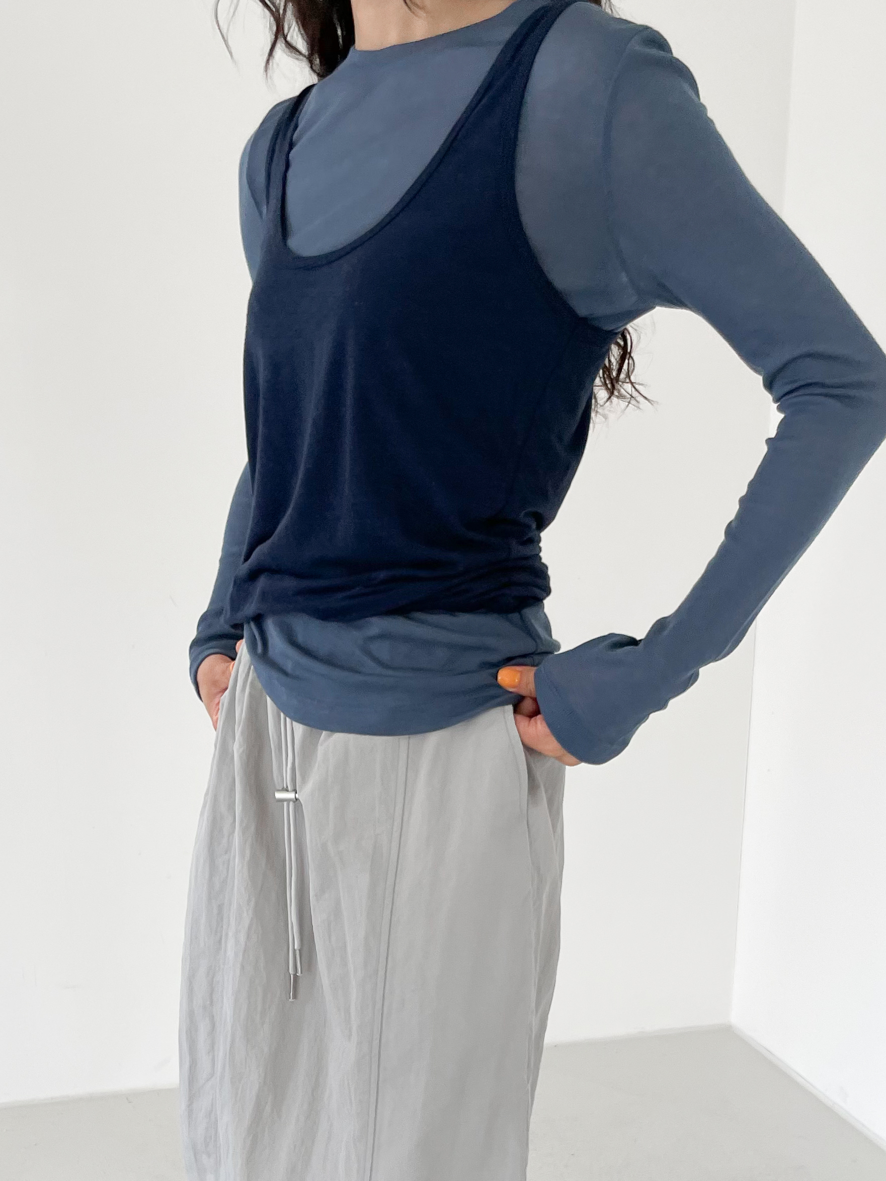 TENCEL ROUND TEE (5COLOR)