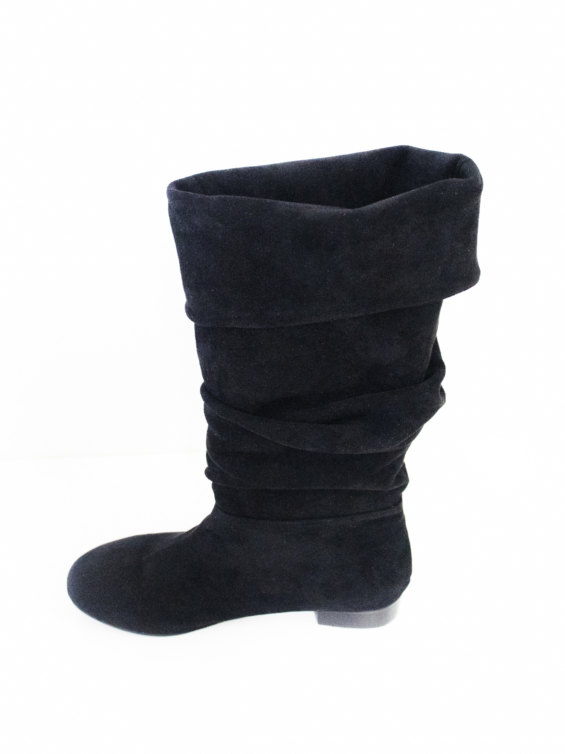 SUEDE WRINKLED BOOTS (3COLOR)