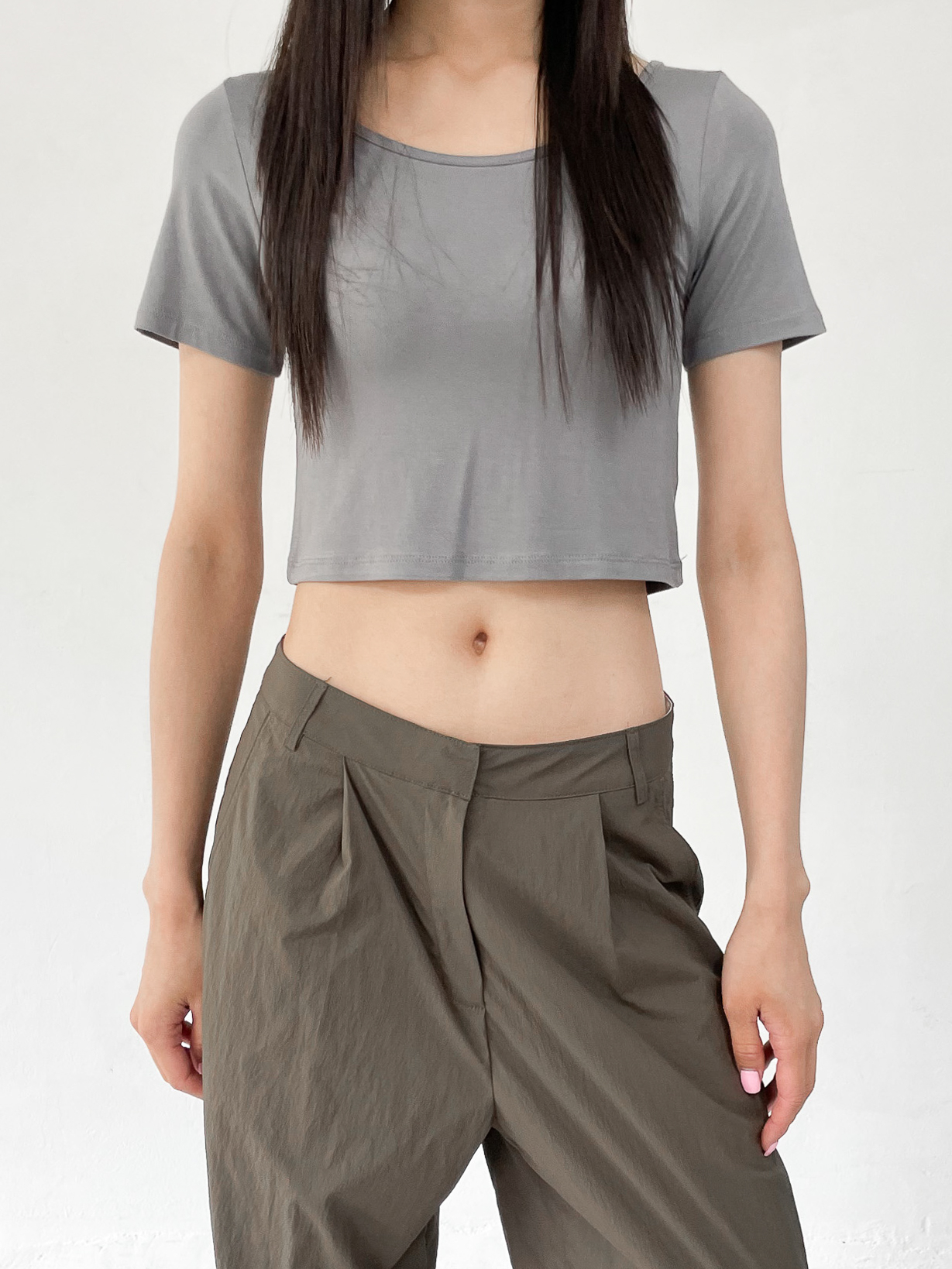 SHY CROP TEE (3COLOR)