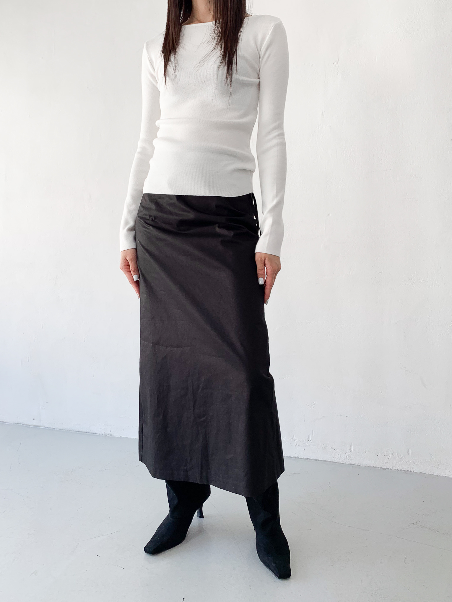 CLASSIC BACK-SLIT KNIT (3COLOR)