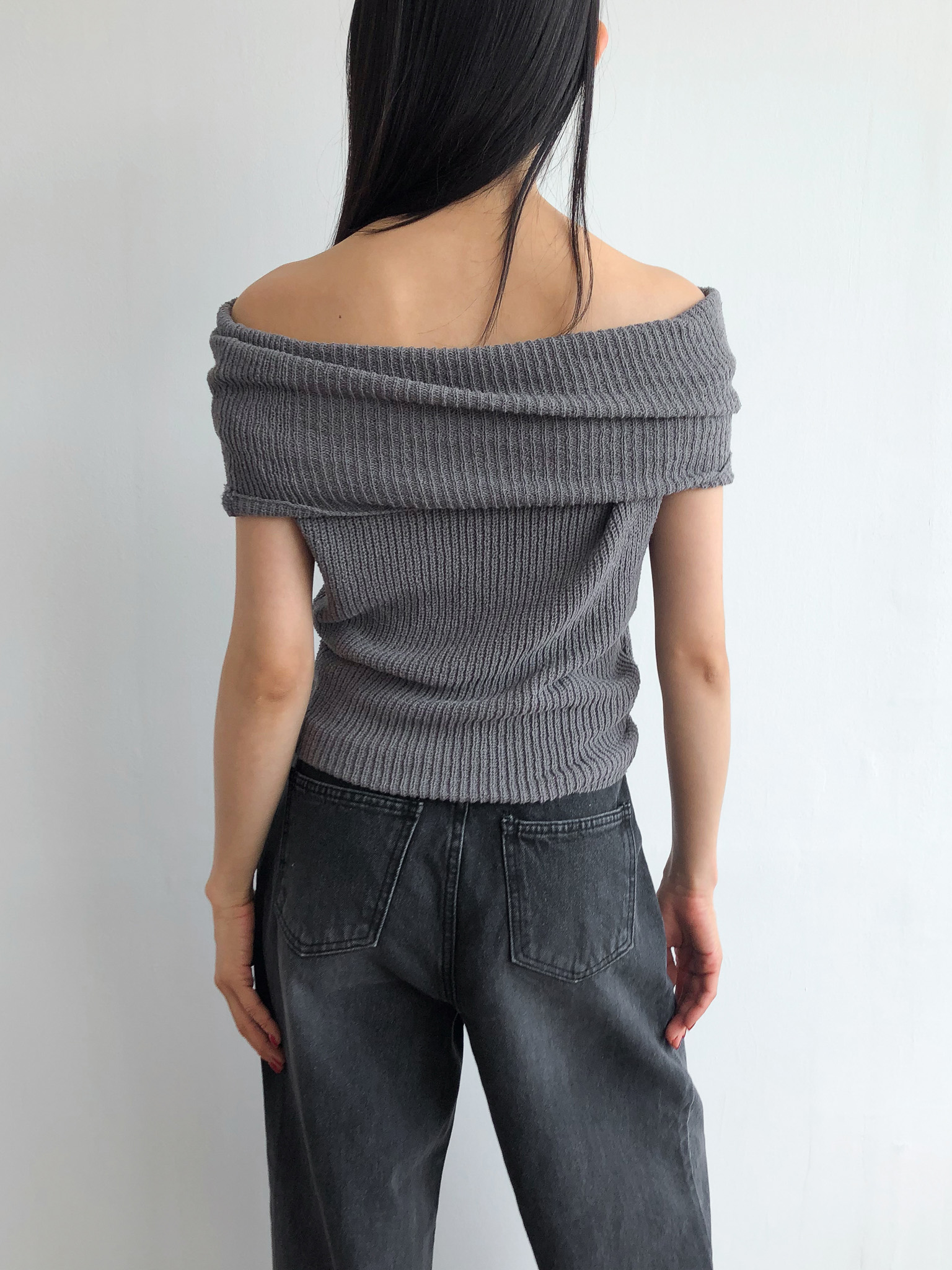 BAMBI OFF-SHOULDER KNIT (4COLOR)