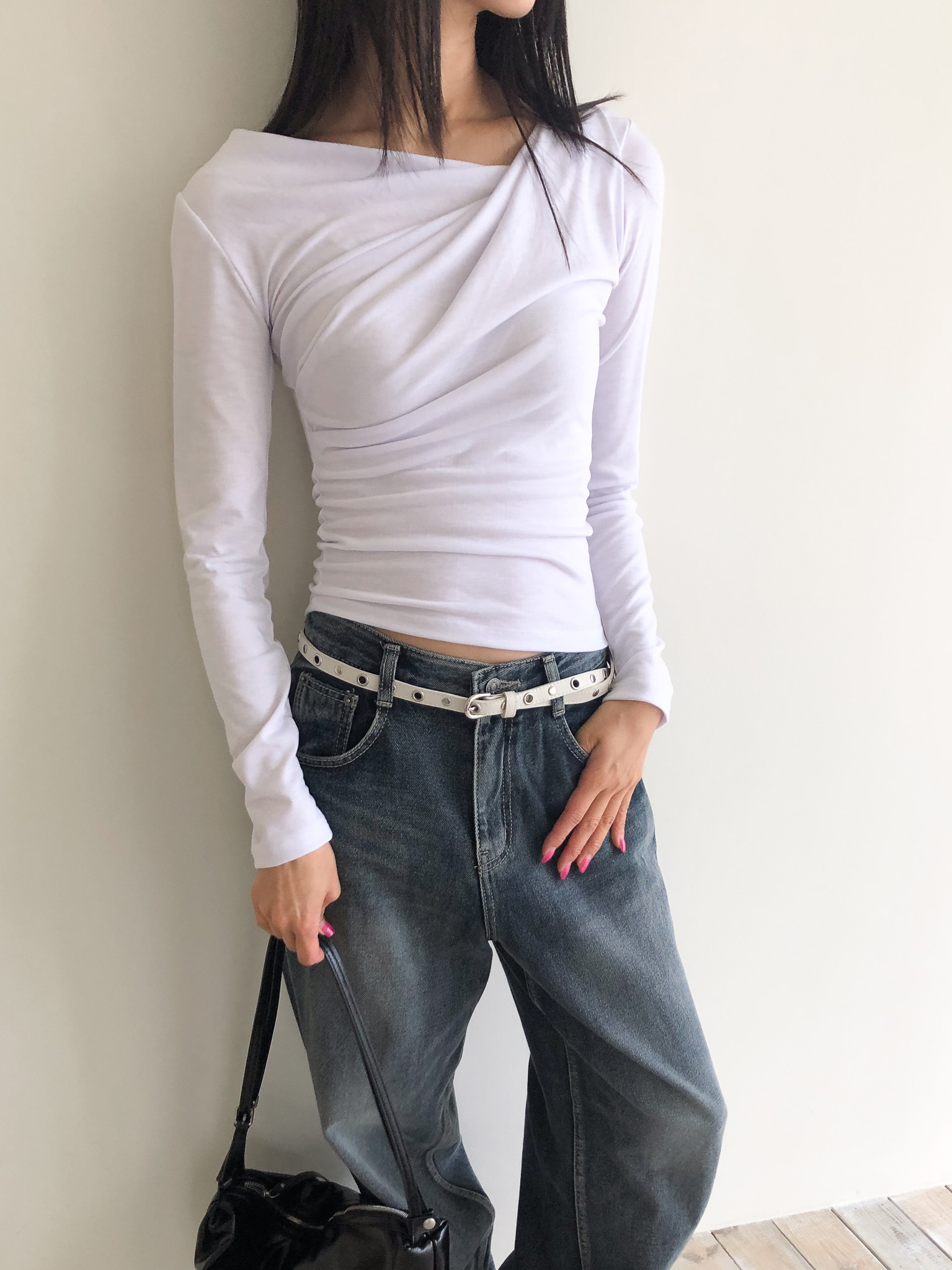 SECRETS DRAPE TOP (4COLOR)