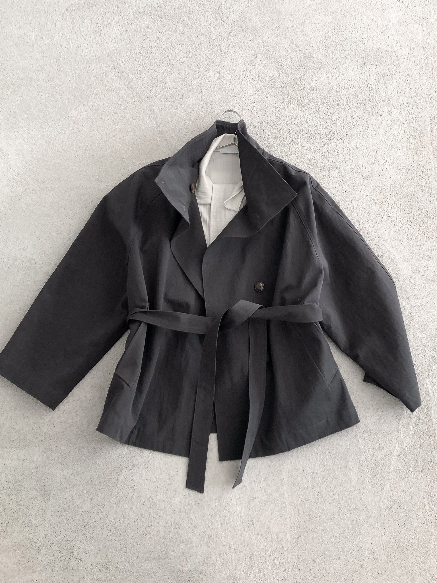25 SPRING HALF TRENCH COAT (2COLOR)