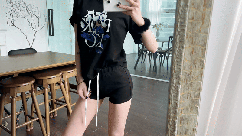 SS 플라워 프린팅 T (3col)