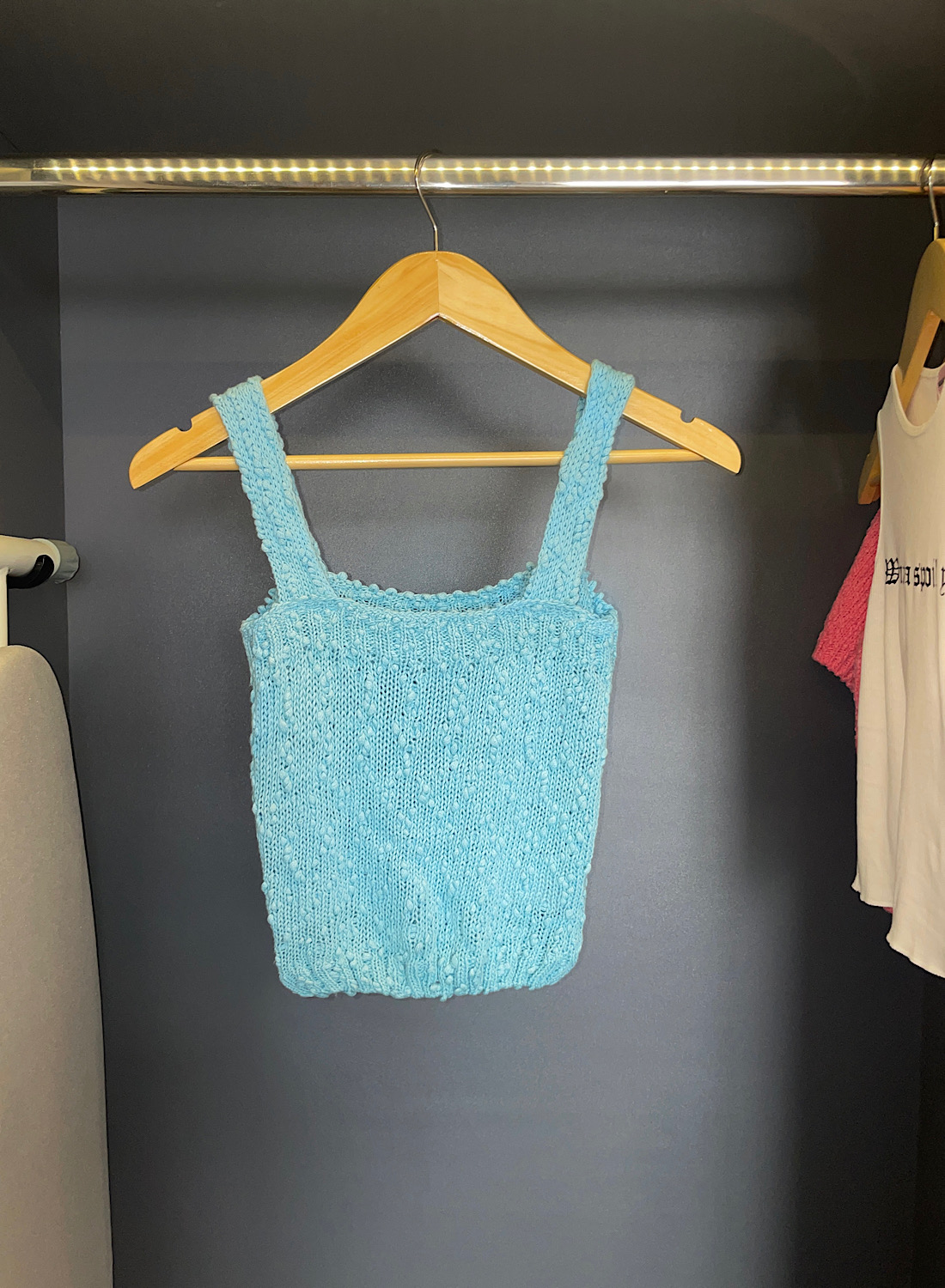 (새상품) Sky Blue Knit Tank Top
