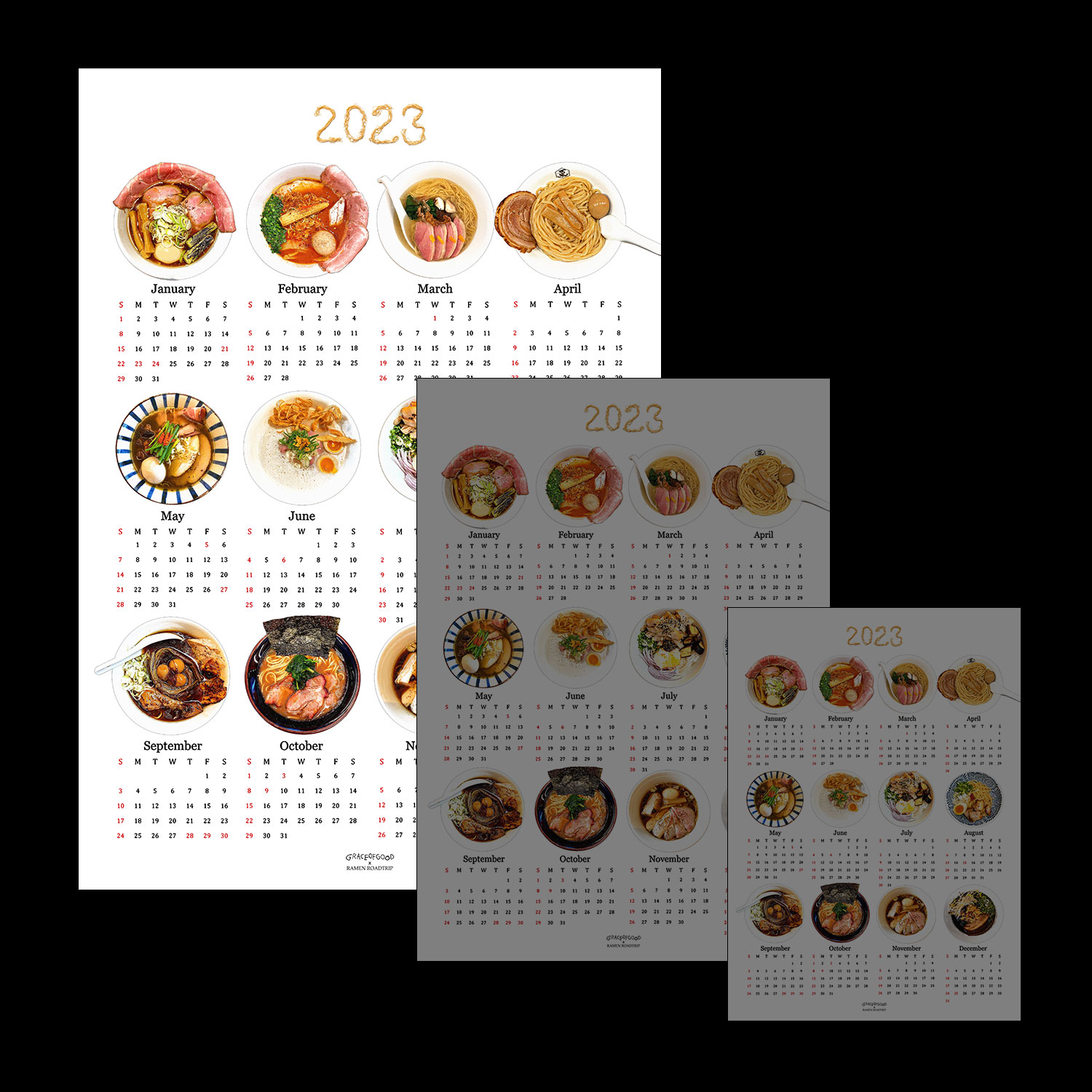 RAMEN Canvas Calendar A1