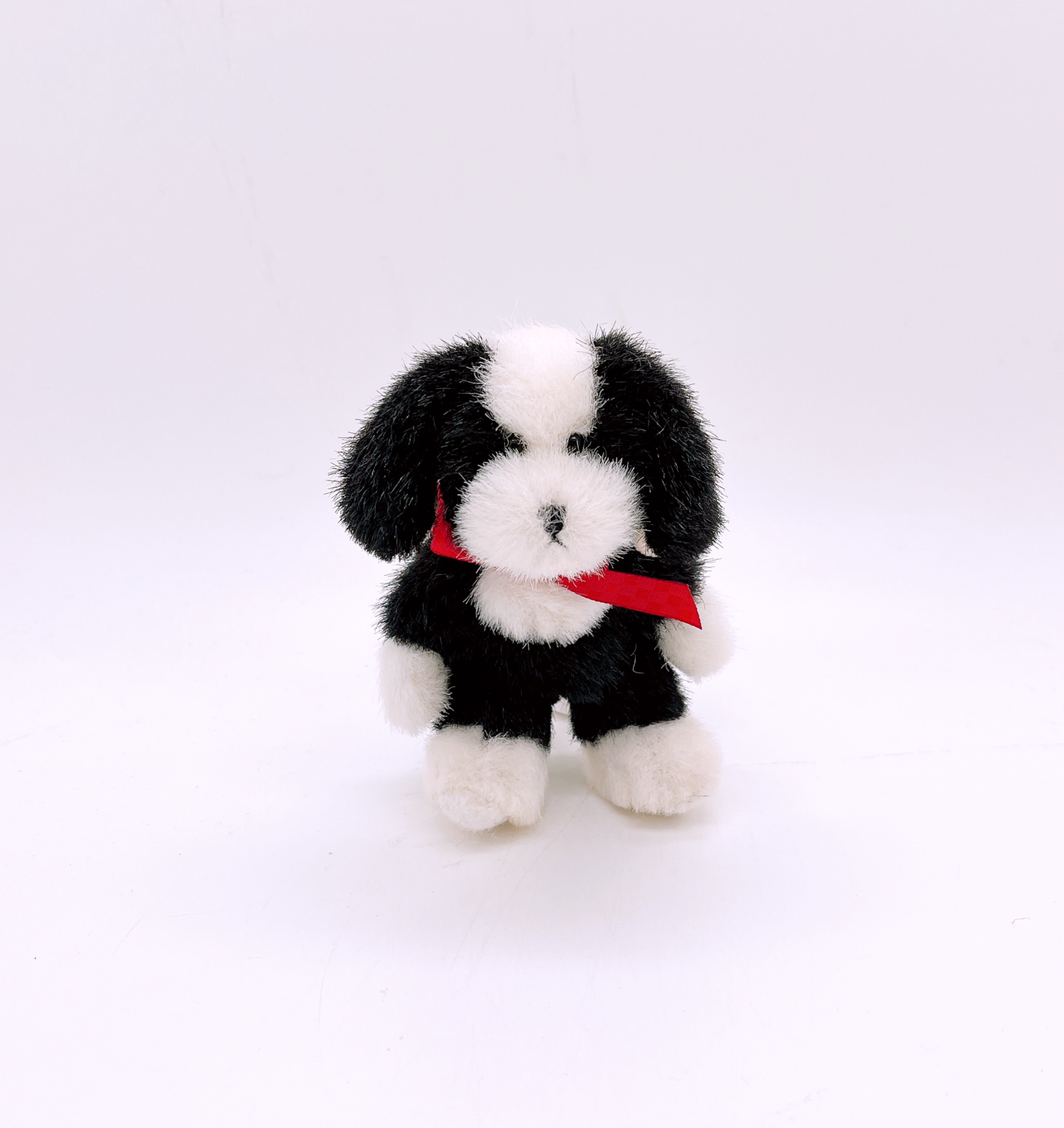 Black dog mini boyds plush