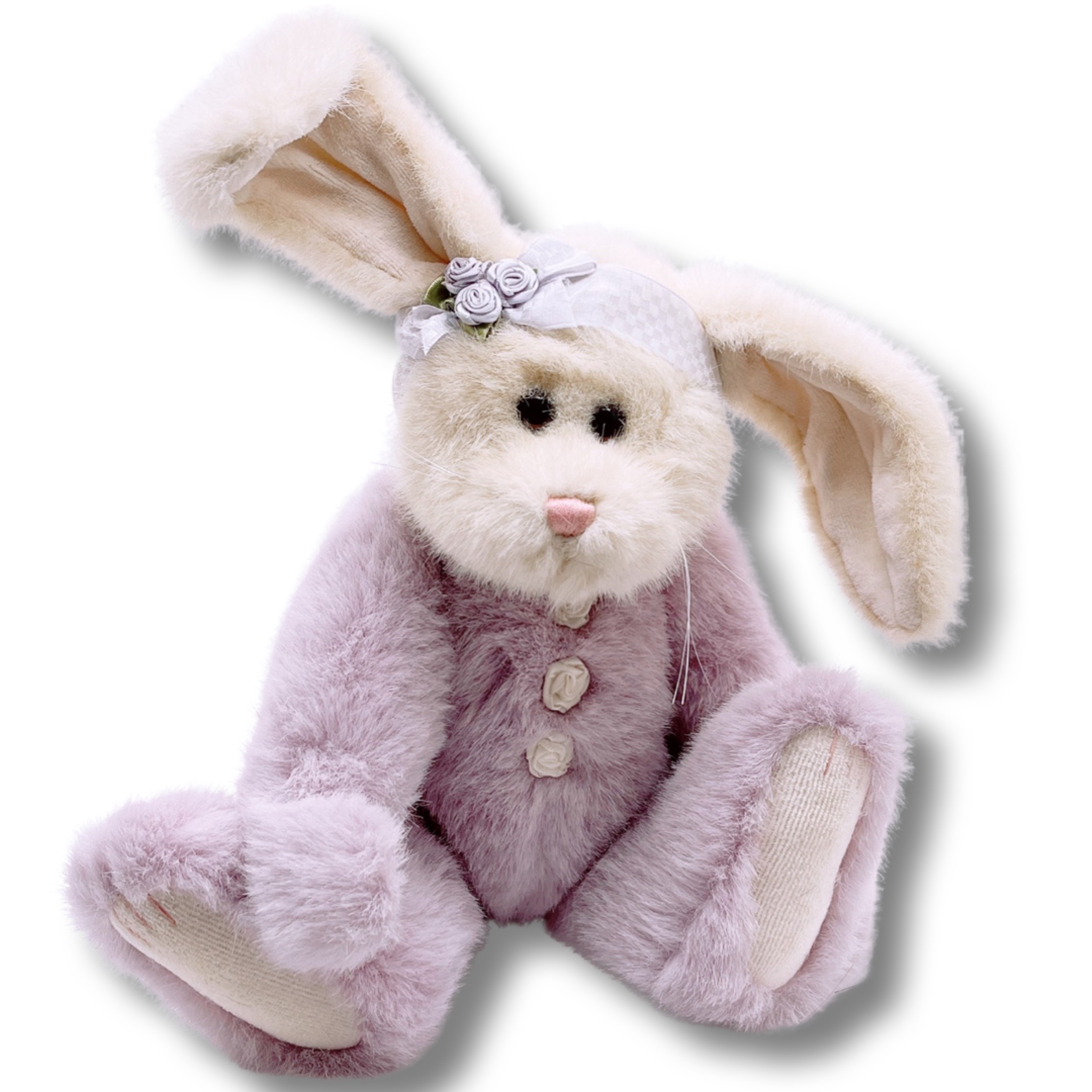 Purple rabbit rose boyds plush