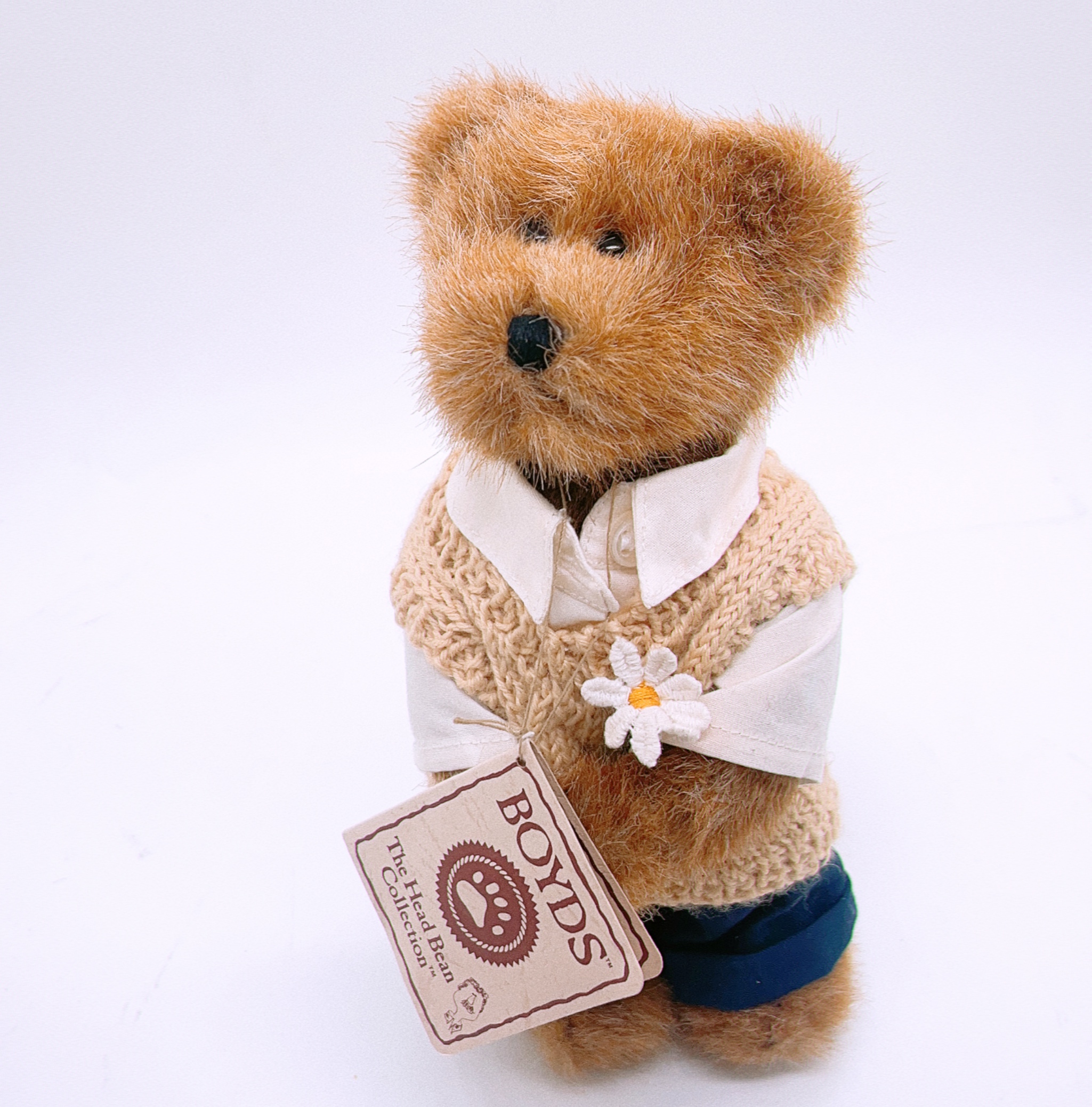 Holding a daisy boy boyds bear