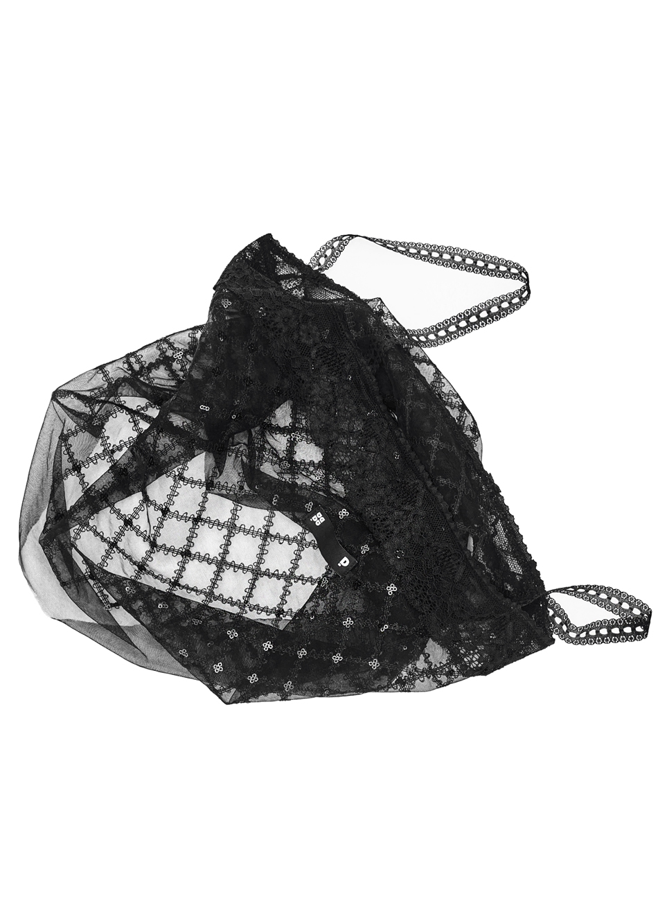 spangle see through top