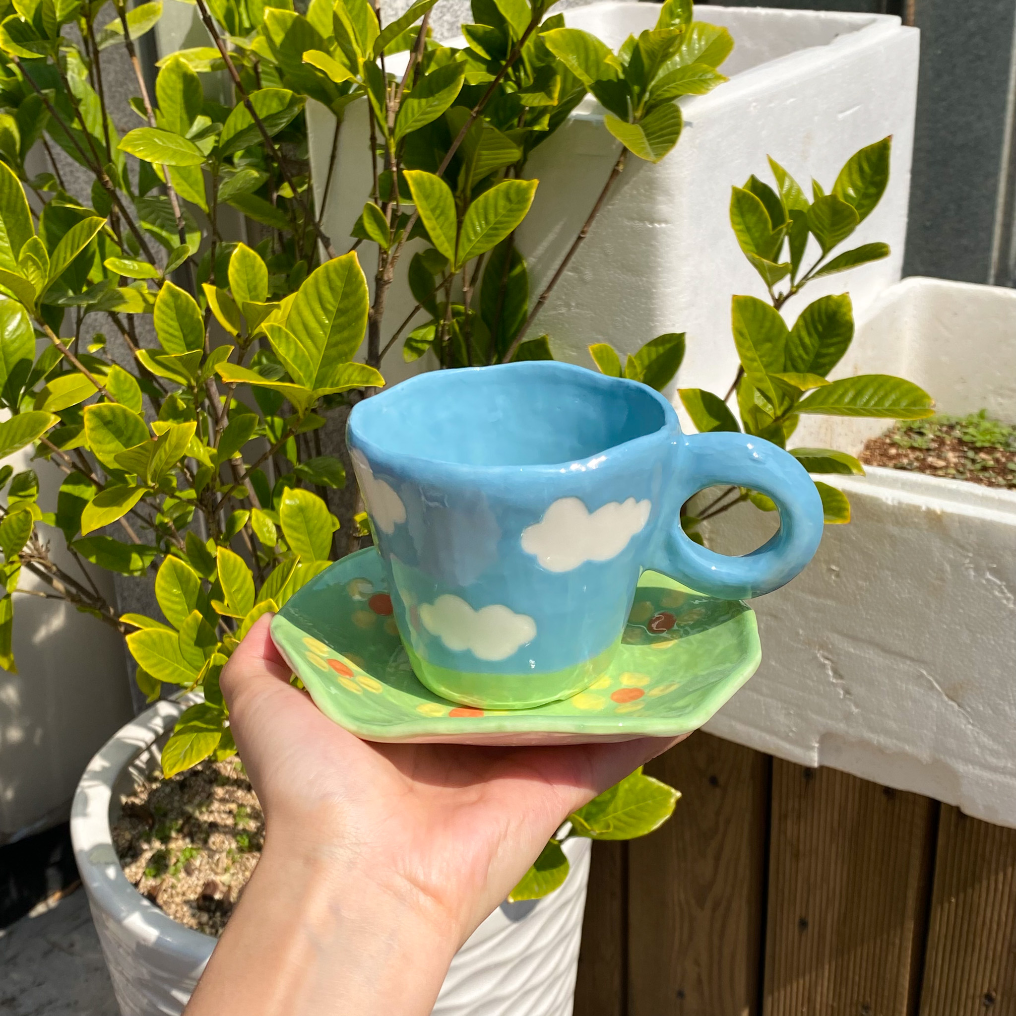 Nature Cup & Saucer