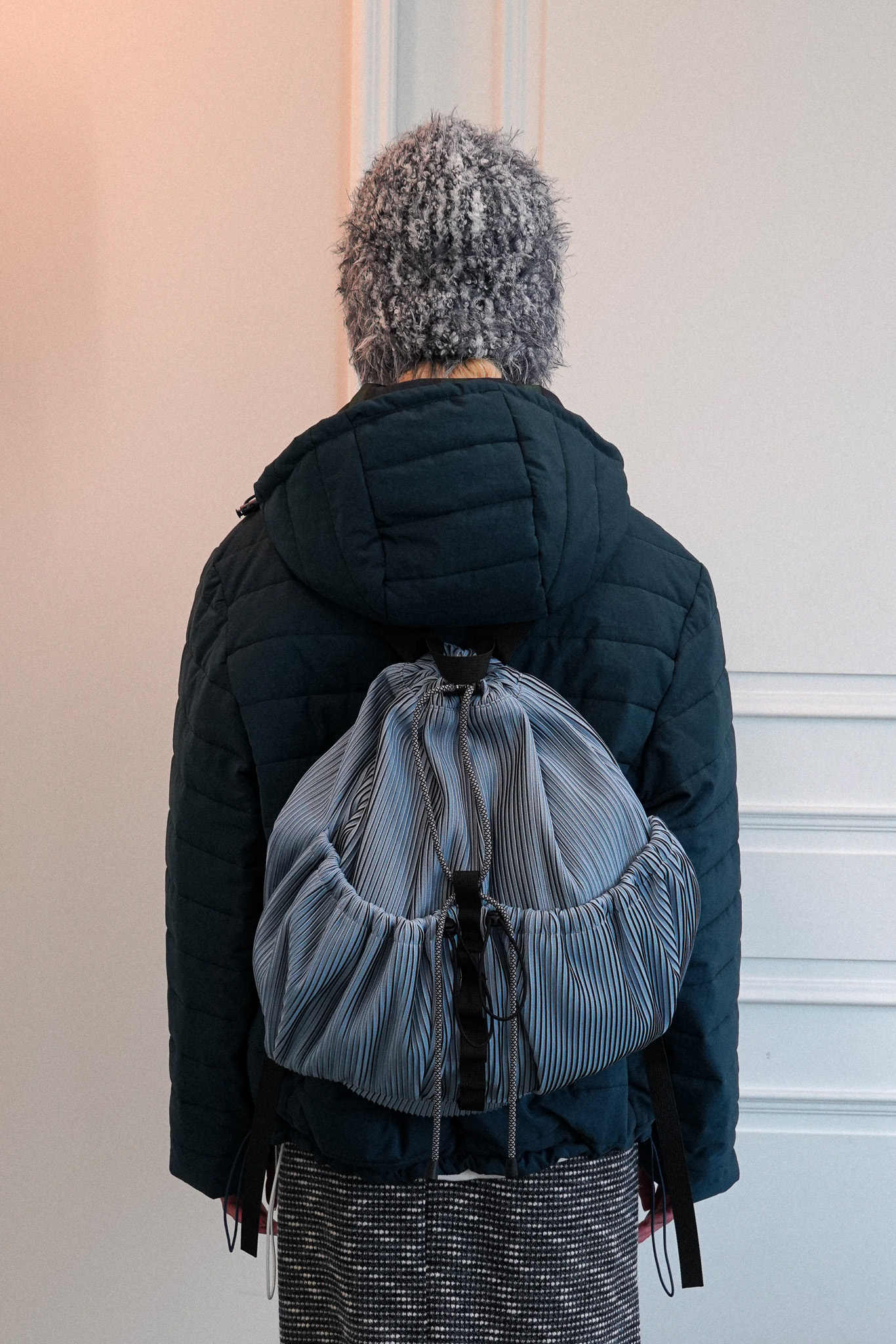 AIR MESH STRING BACKPACK - SILVER