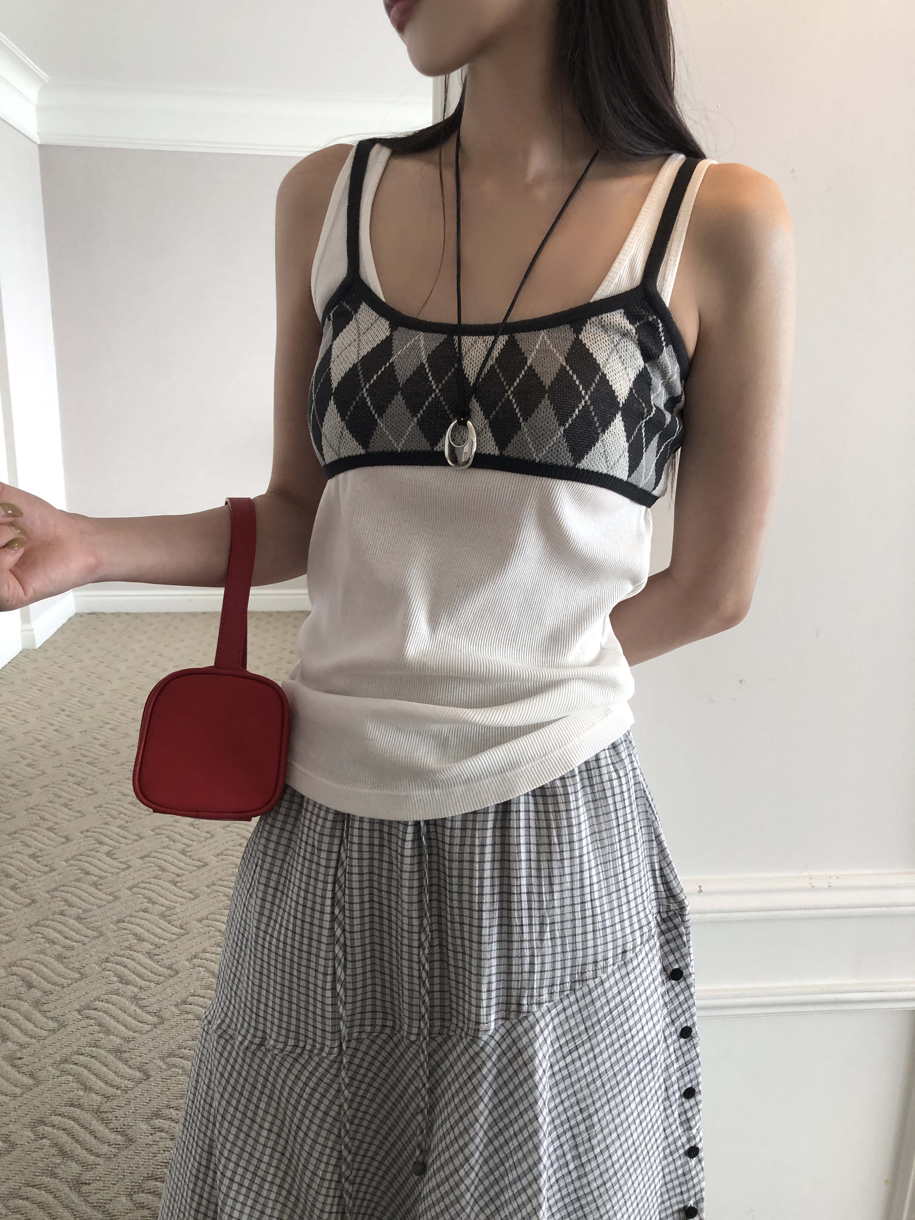 ARGYLE BUSTIER (2COLOR)