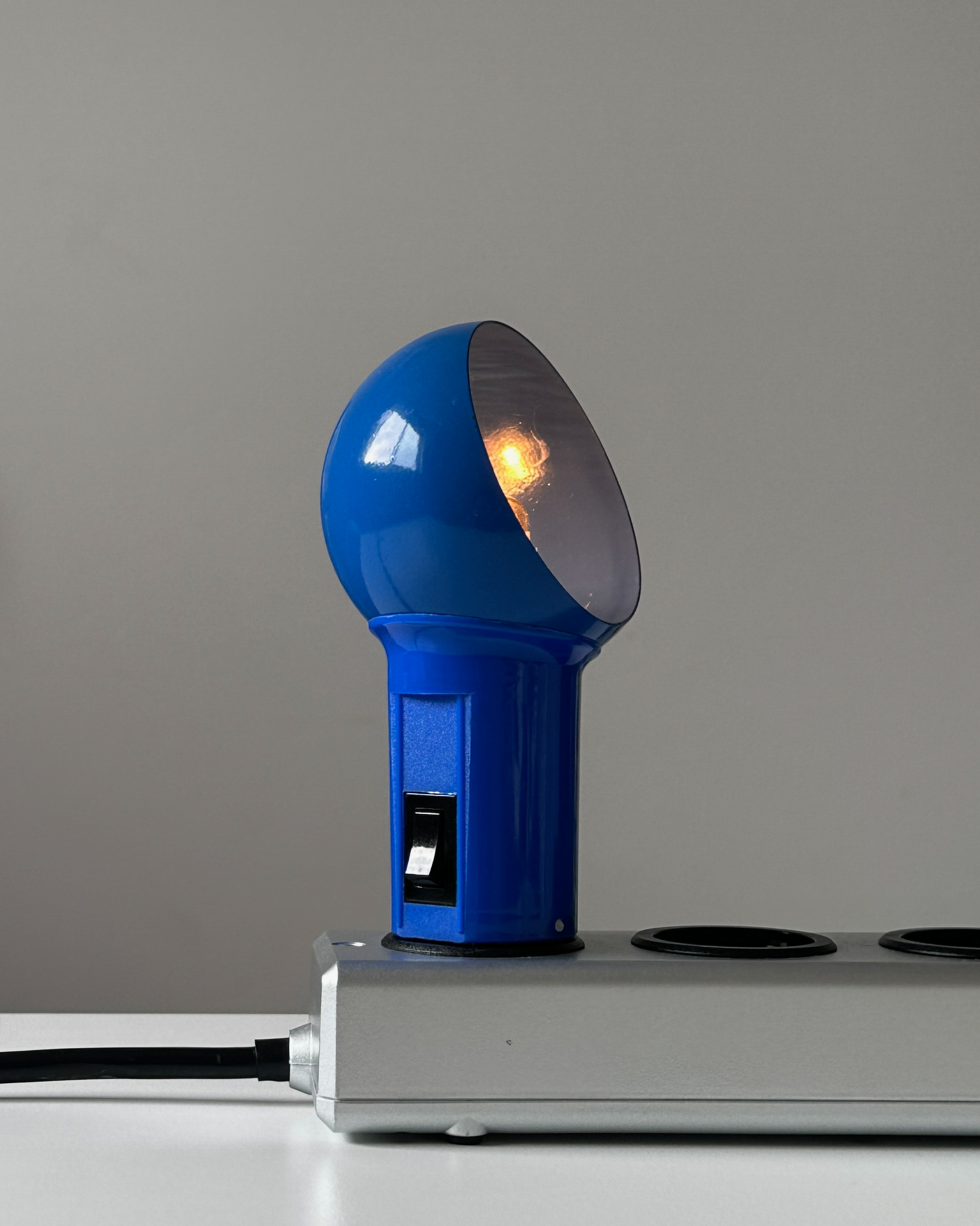 Vintage Plug in Lamp_Blue