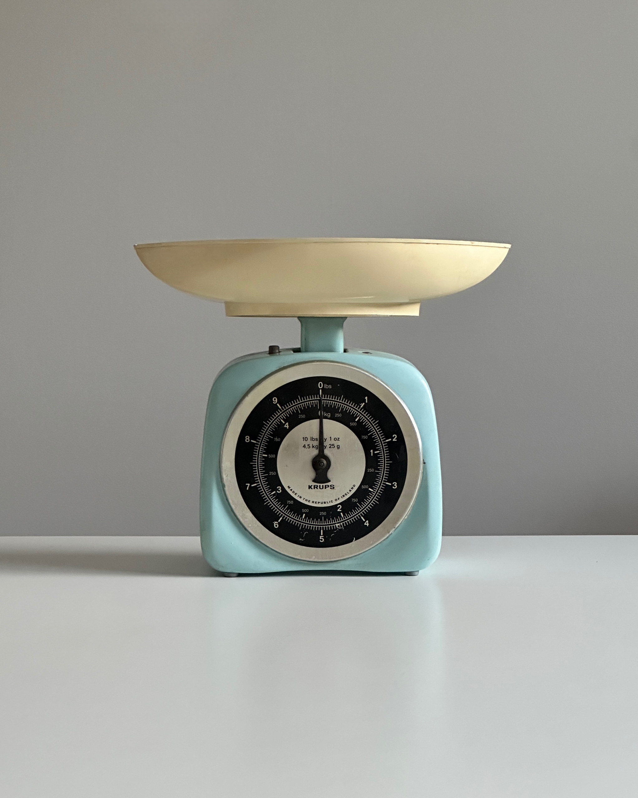 60s KRUPS Blue Kitchen Scale