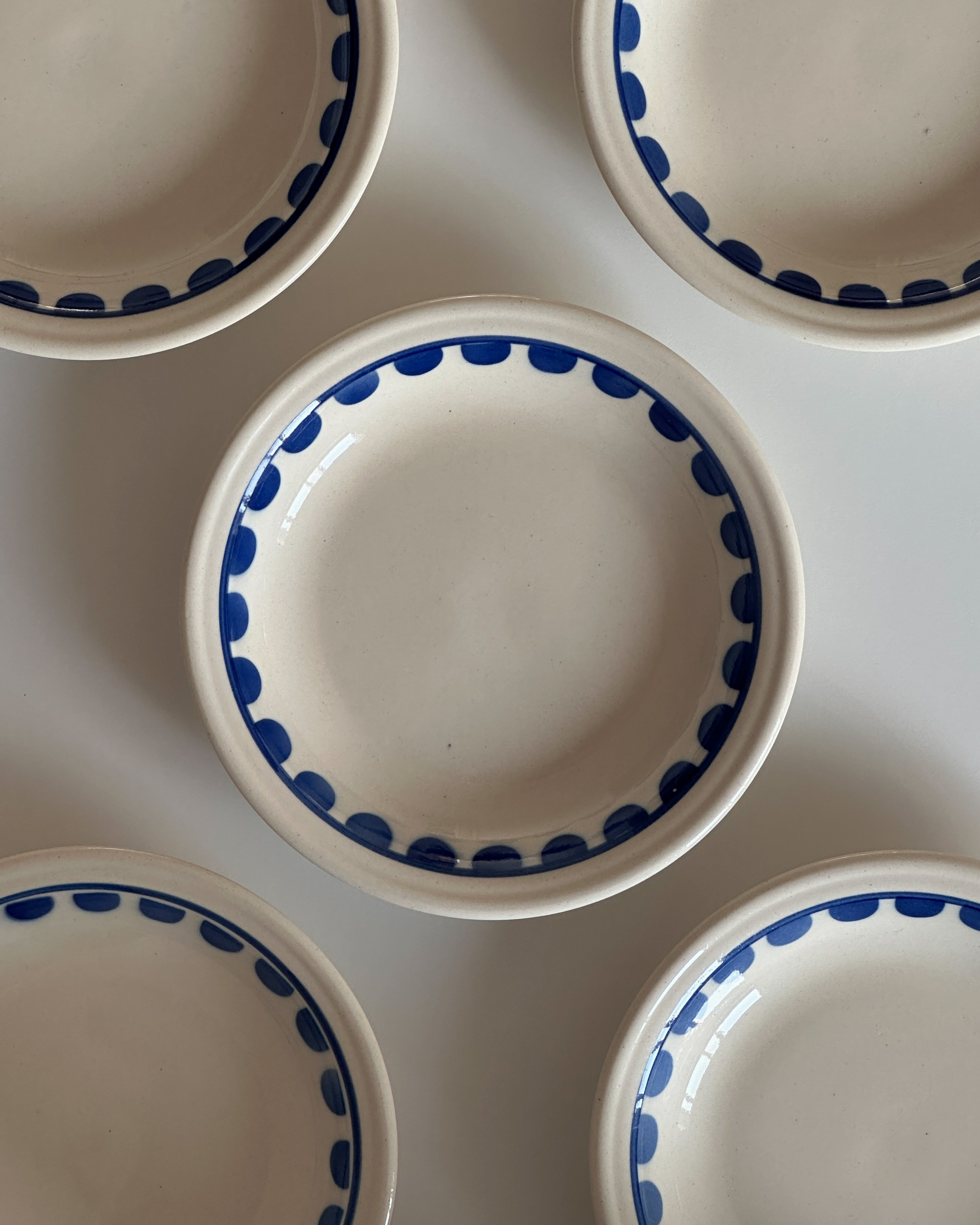 DDR Blue Pattern Deep Plate