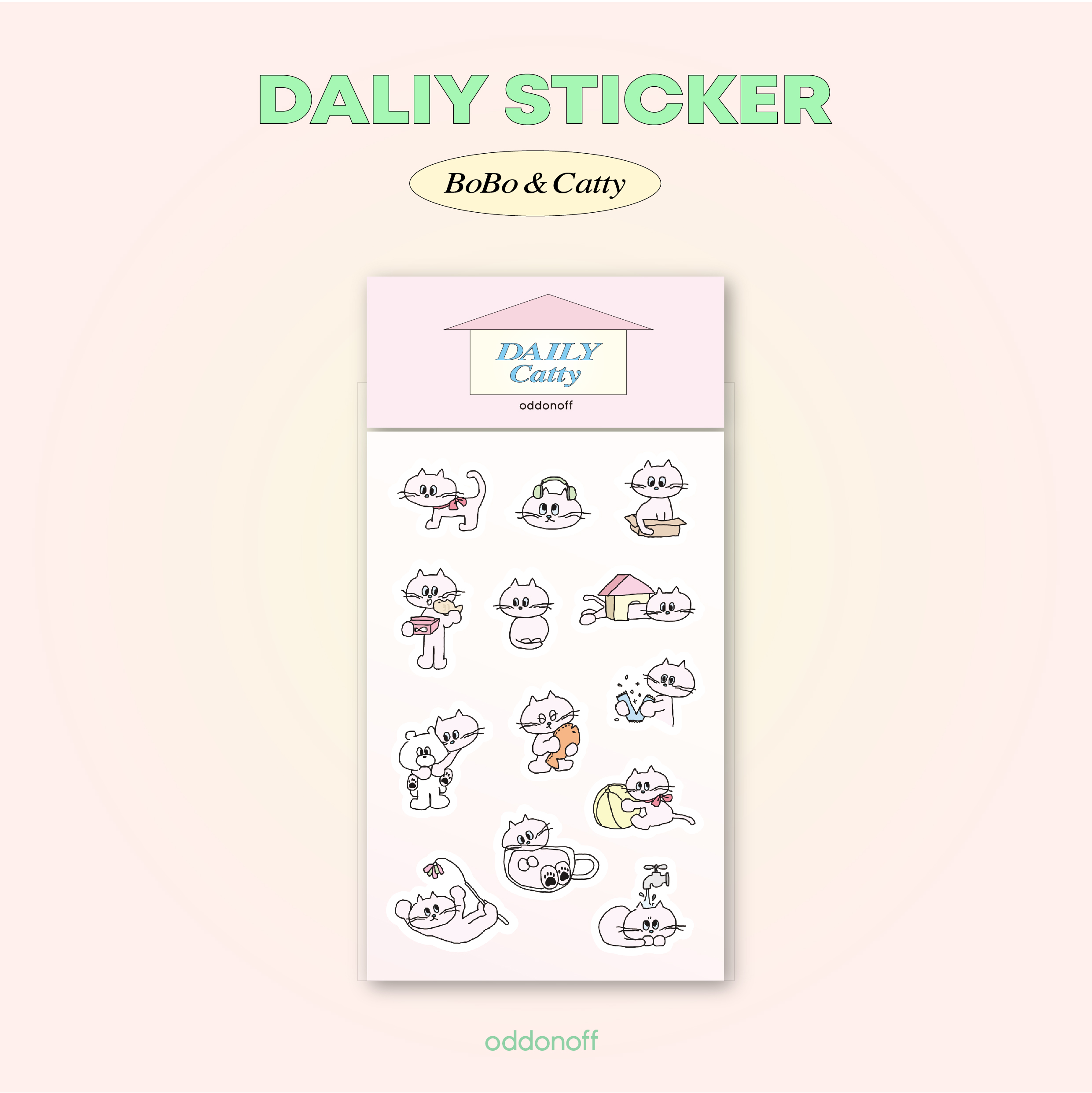 Daily Catty Sticker