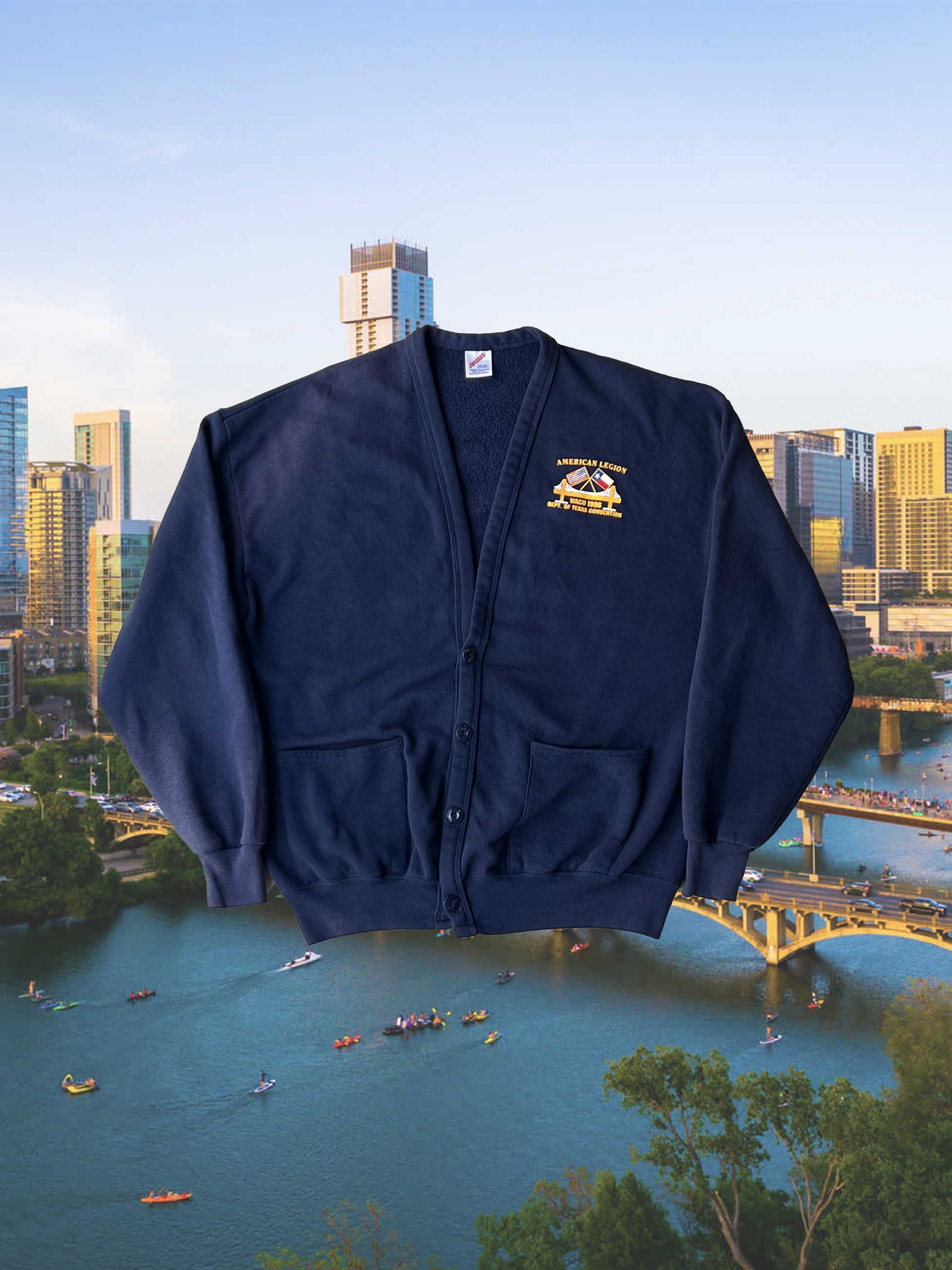 1990s 'AMERICAN LEGION' JERZEES Sweat Cardigan