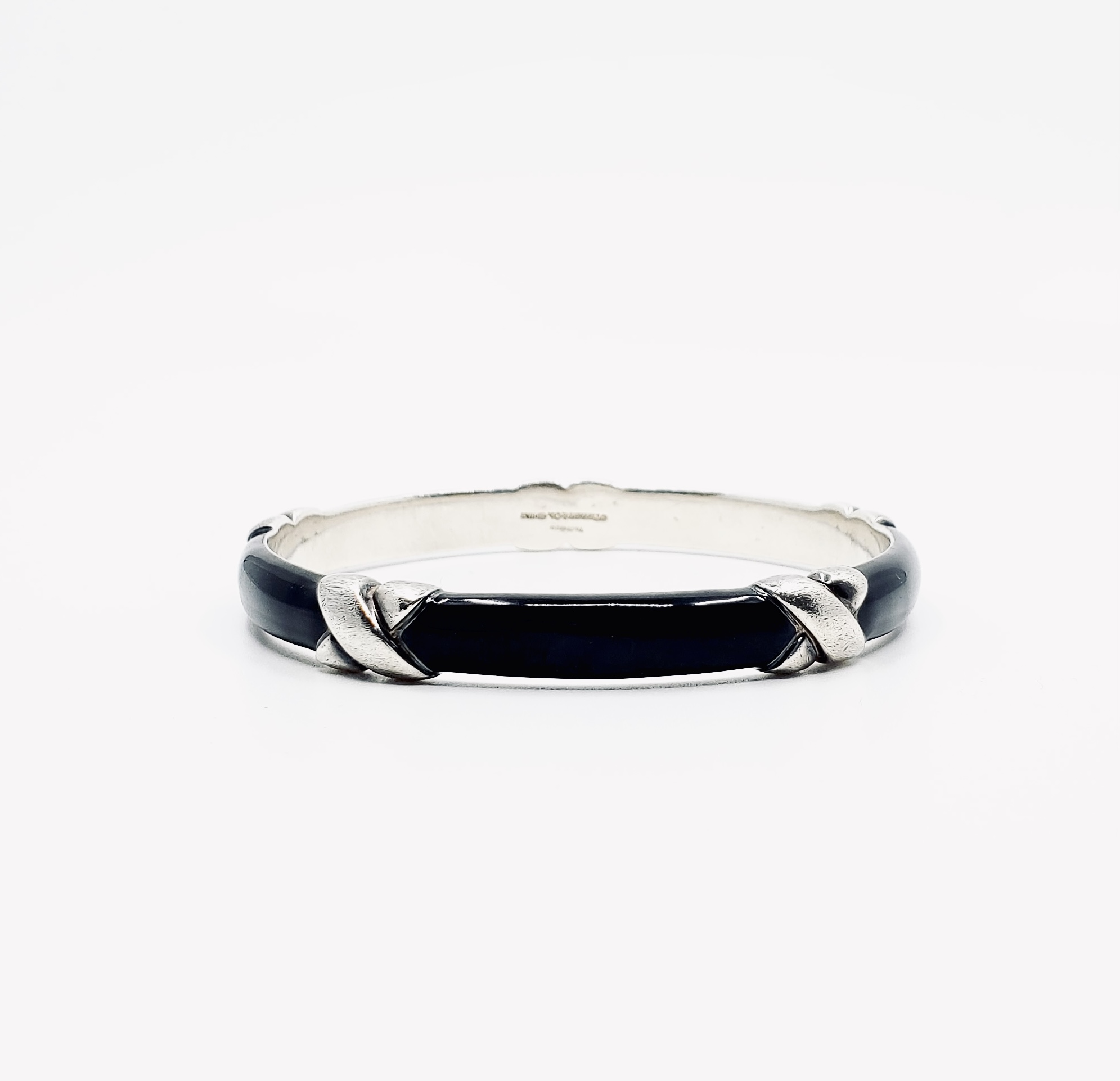 Tiffany enamel x bangle