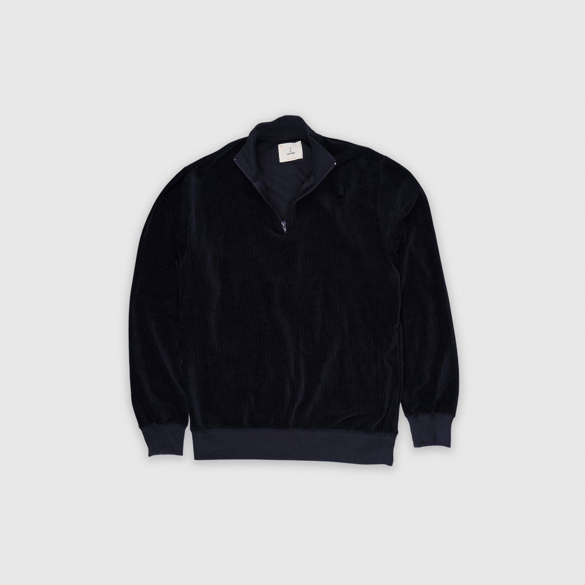 LA PAZ - CONDE - NAVY HALF ZIP UP KNITWEAR