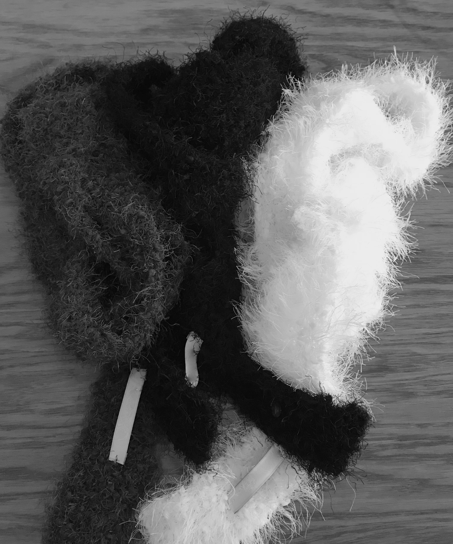 snow bell scarf-charcoal 1pc