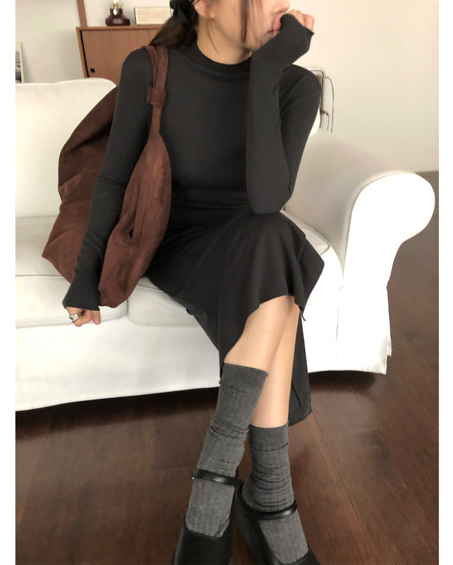 Chic side slit ops-3color