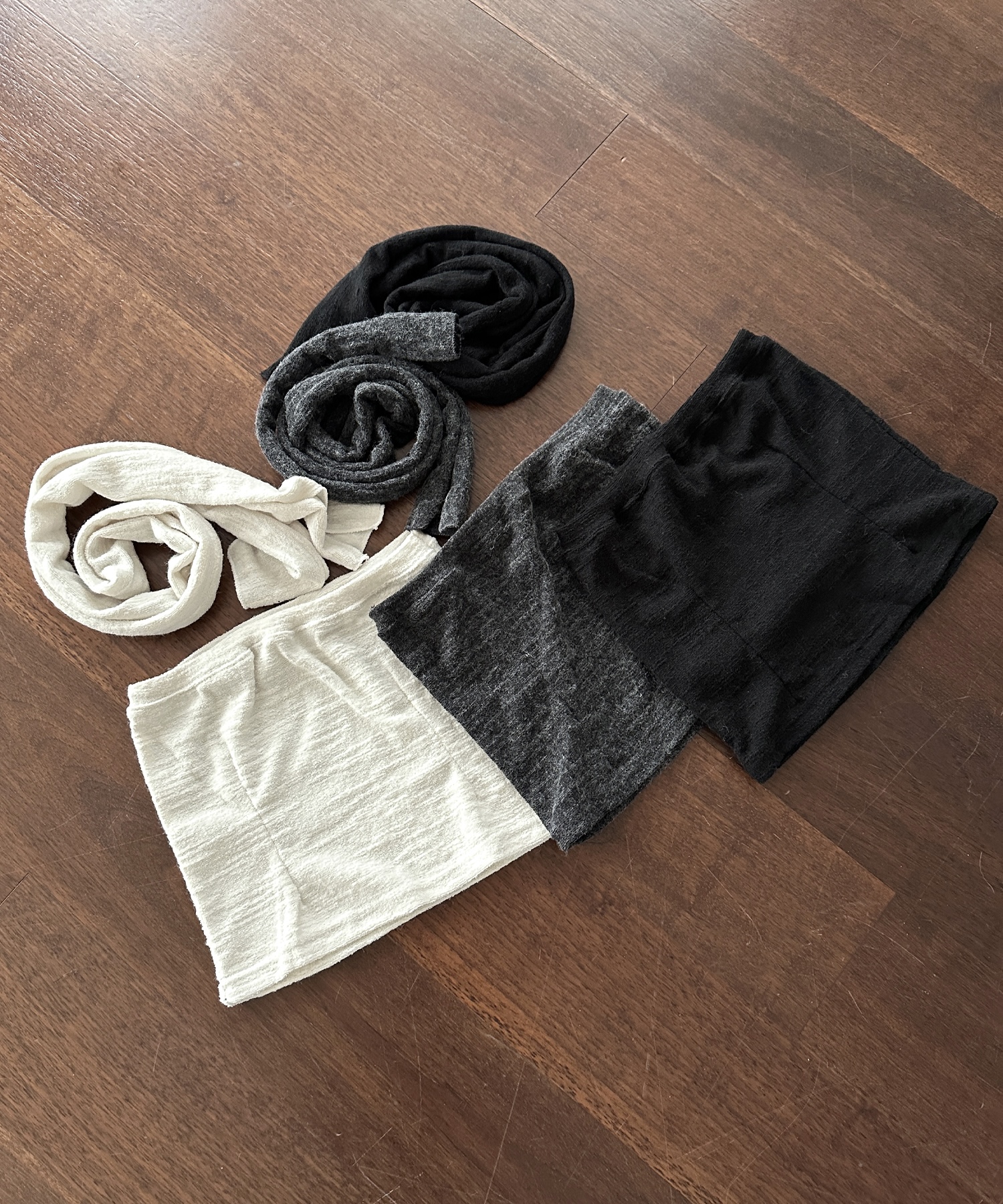 Muffin top&muffler set-3color