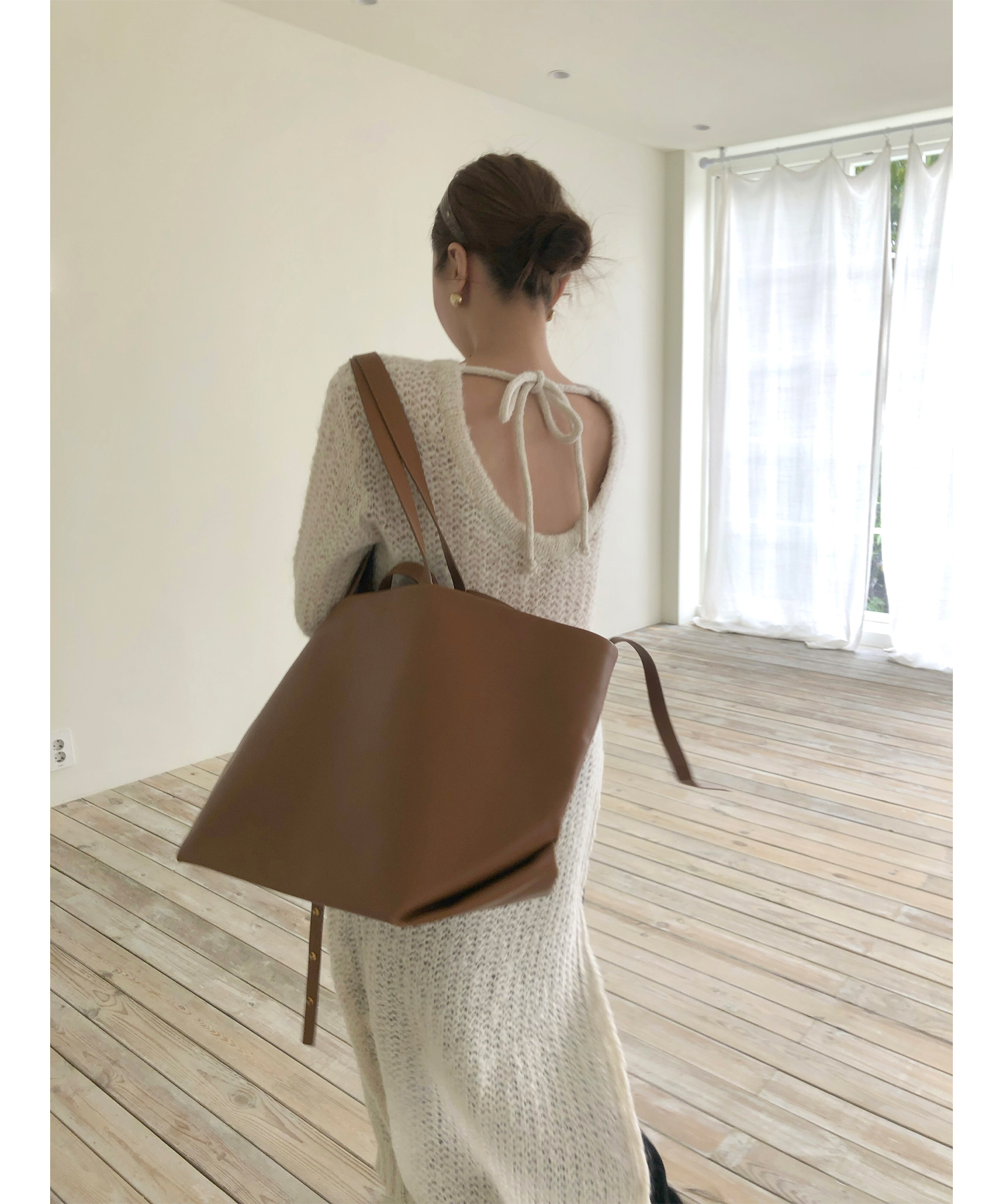 Alpaca slit long ops-2color(소진시 품절)