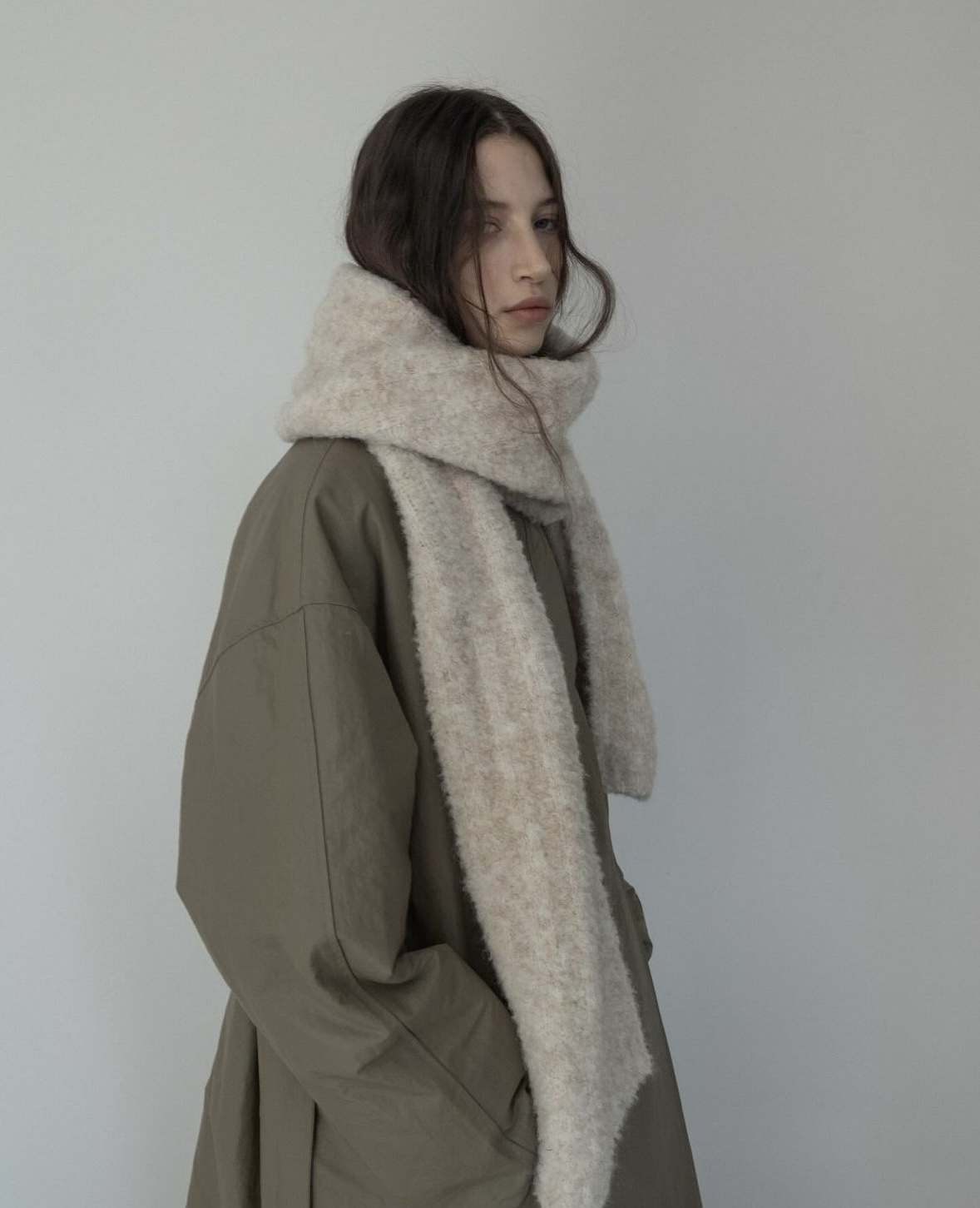 Boucle long muffler-3color