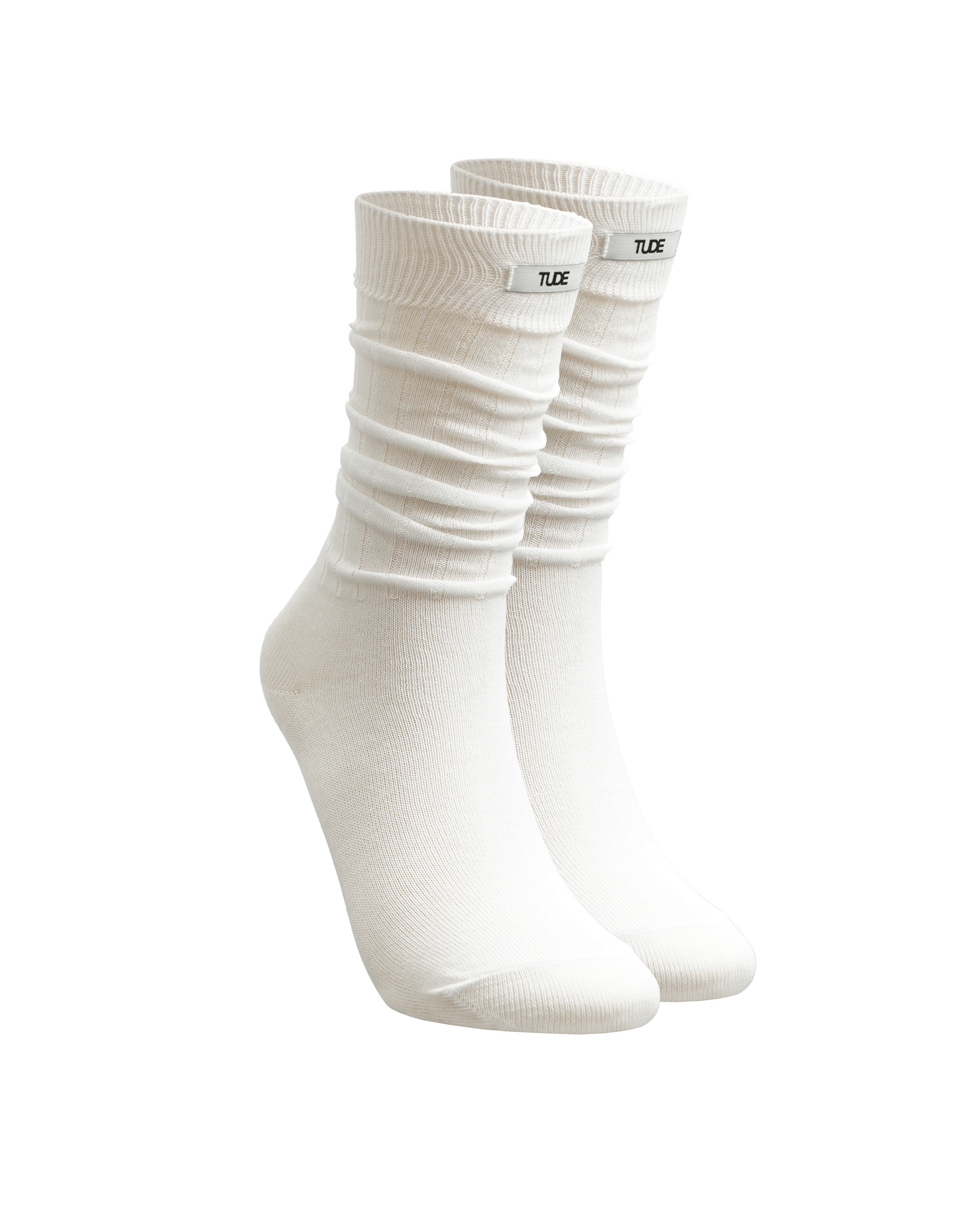 [TUDE] LOGO SOCKS WHITE - TUDE | 리켓