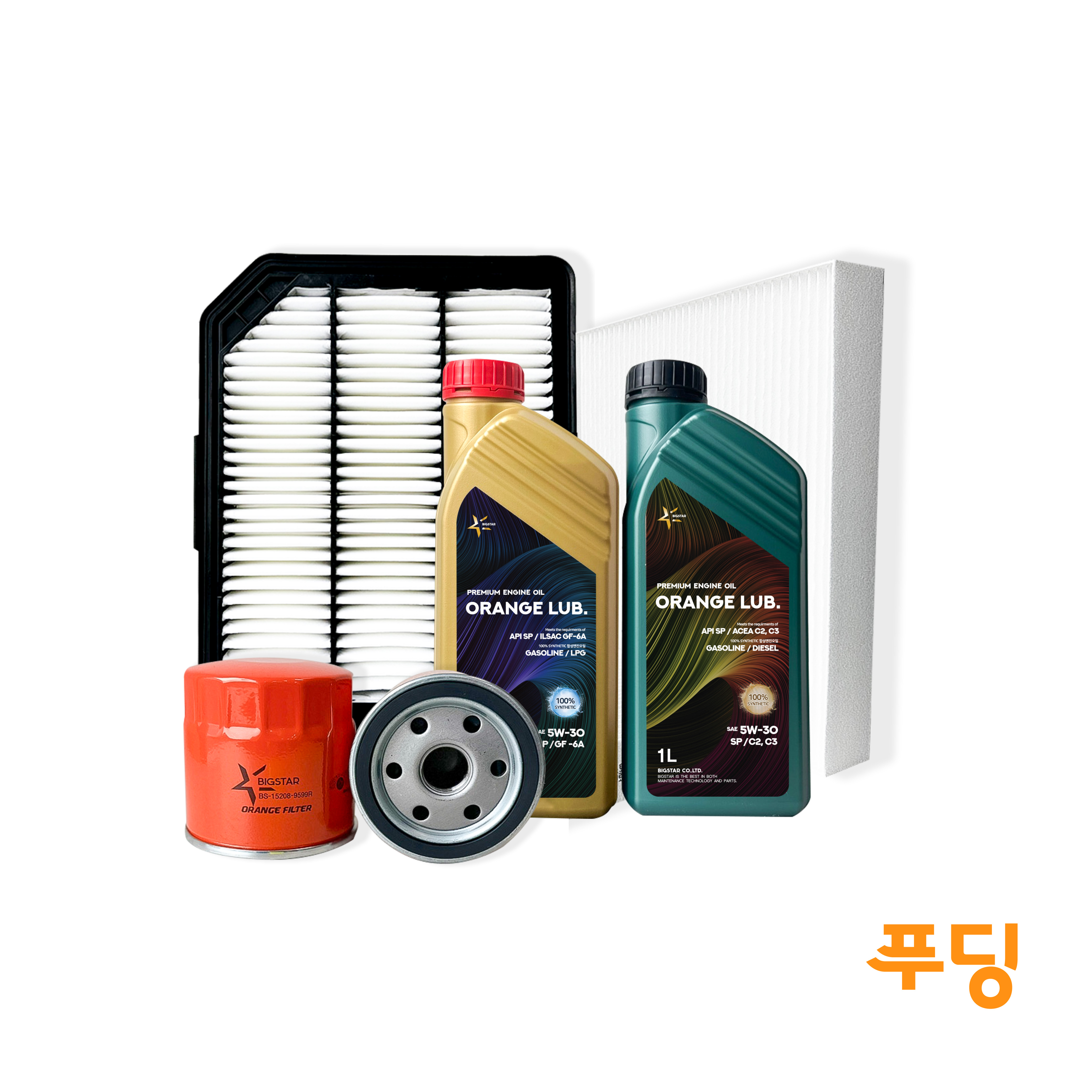 푸딩 엔진오일 세트 / 올 뉴 K7 2세대 (YG)(HEV) / 가솔린HEV / 5L