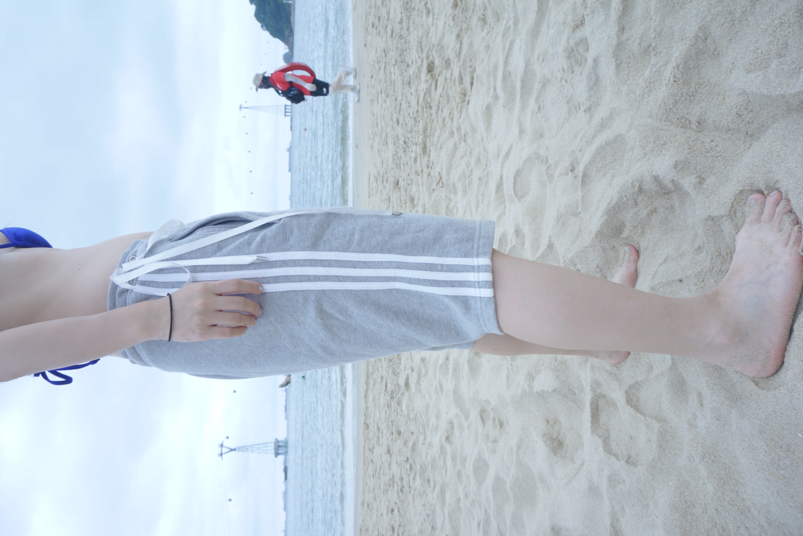 [ eee.space ] adidas ribbon sweatpants