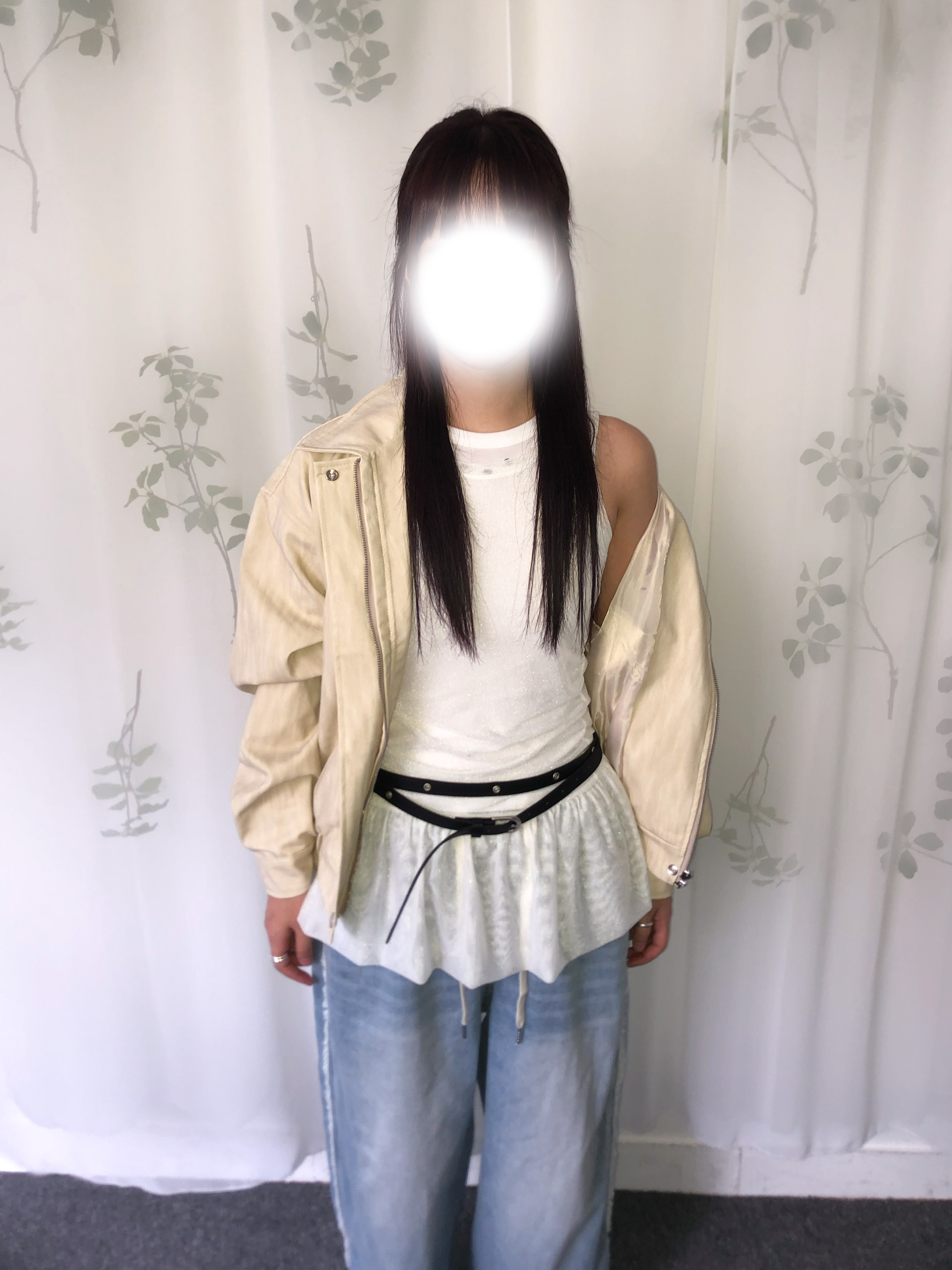 washing leather blouson (2color)