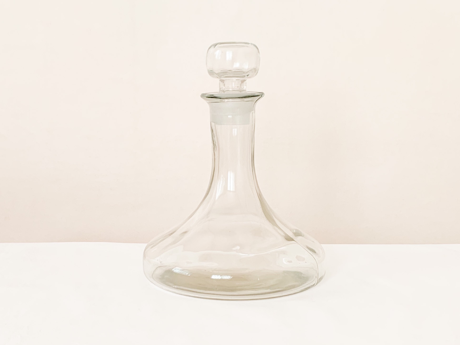 1960s dema glass decanter
