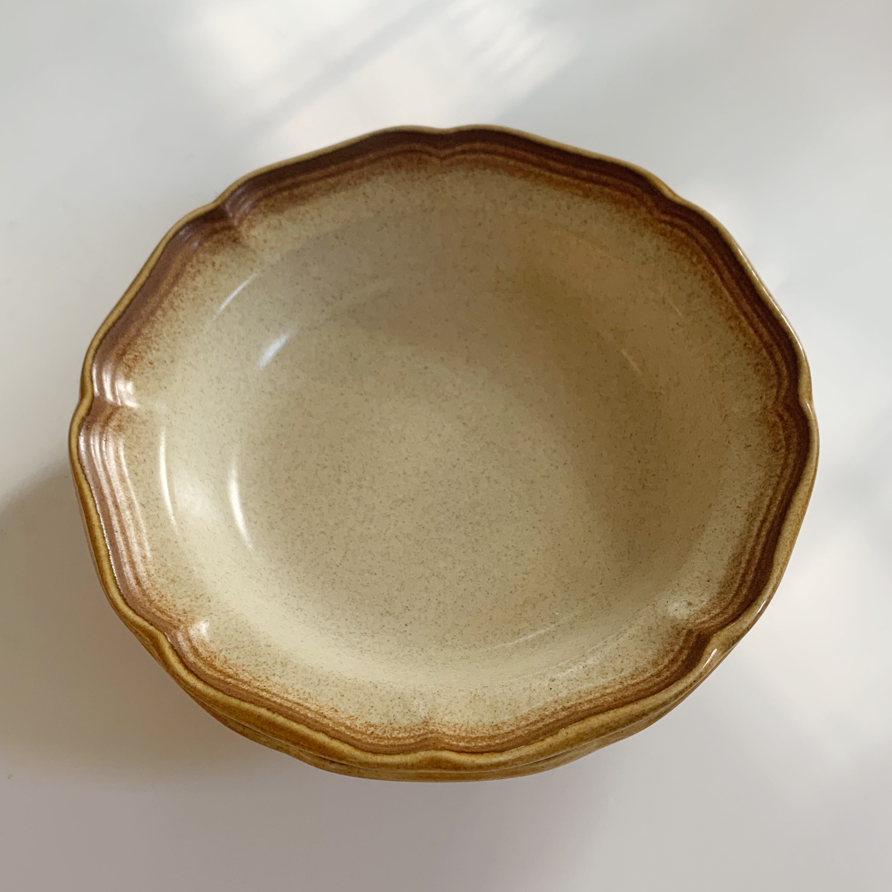 1970s Mikasa stoneware pasta bowl