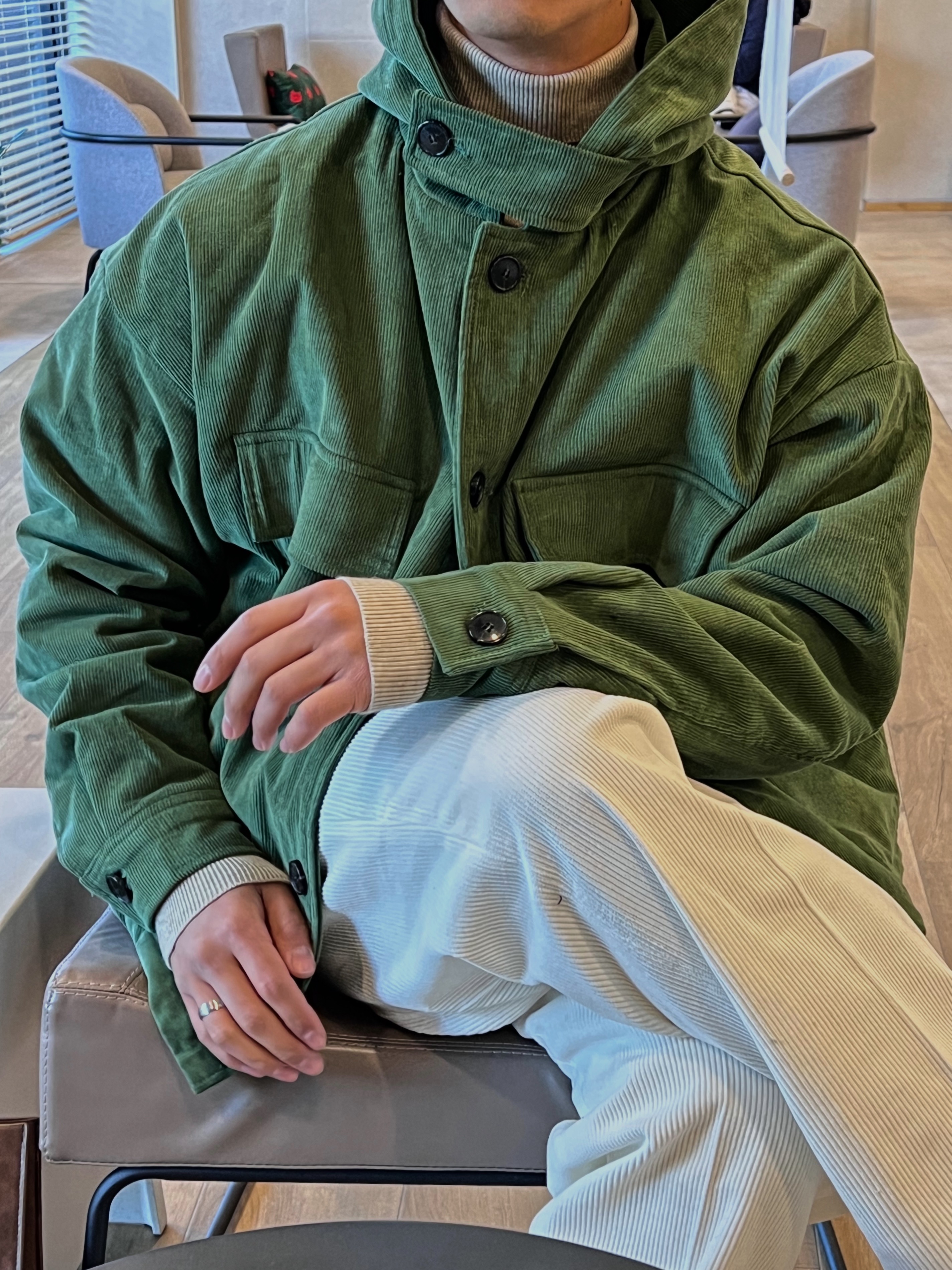 [Tomtyler] Corduroy Hood String JP [2color]