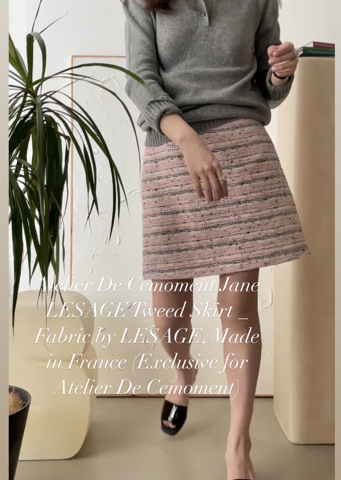 Atelier De Cemoment Jane LESAGE Tweed Skirt _ Fabric by LESAGE, Made in ...