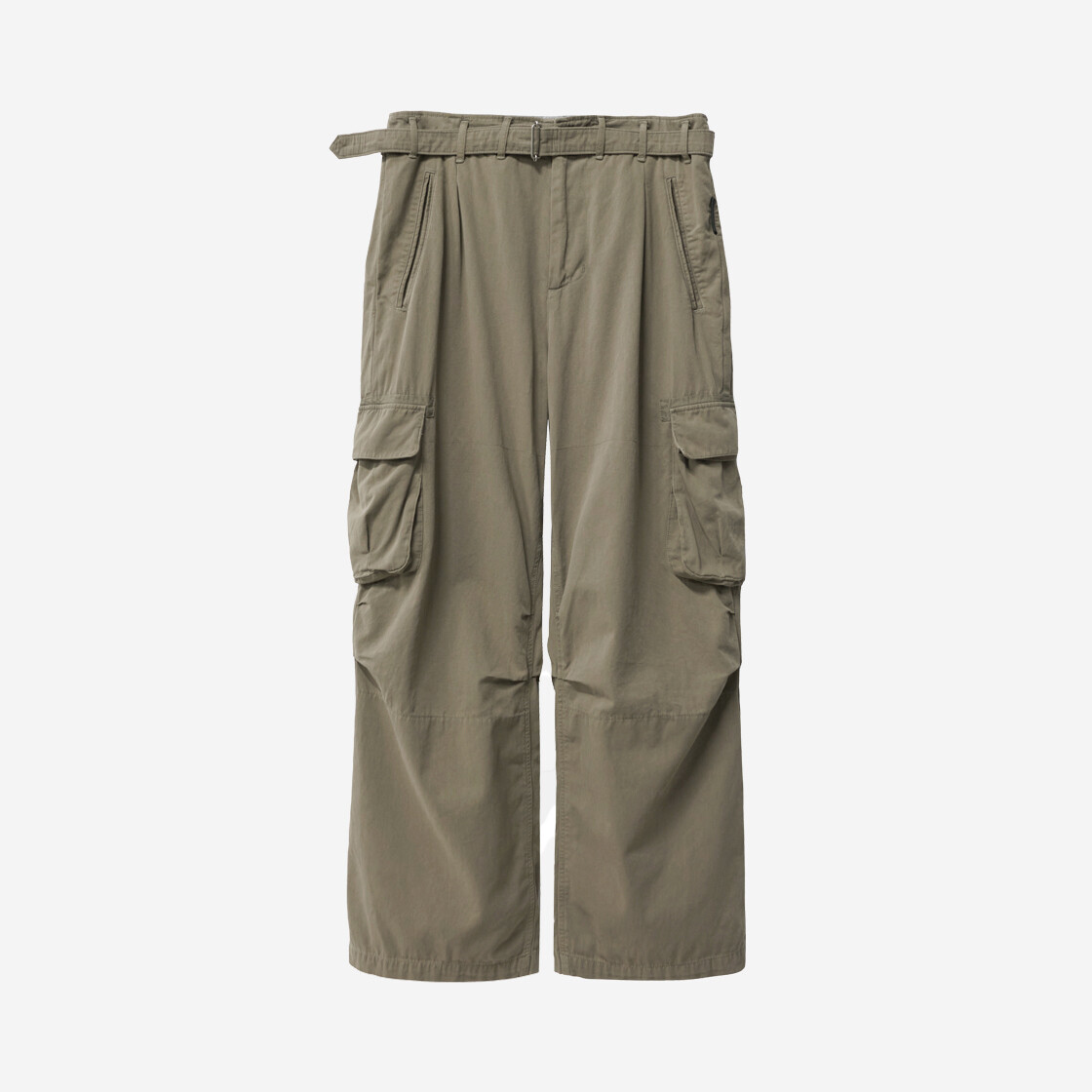 (02.15 PM6:00) belted cargo pants 1.2v - deep beige
