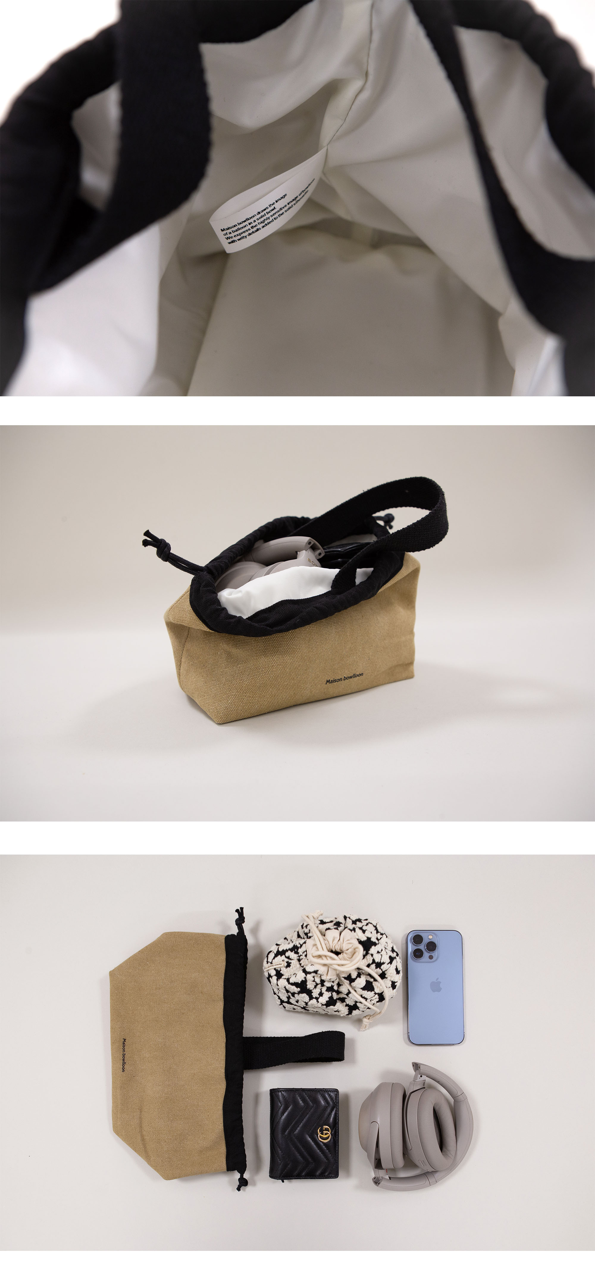 HANDLE POUCH BAG (KHAKI BEIGE) - 감도 깊은 취향 셀렉트샵 29CM