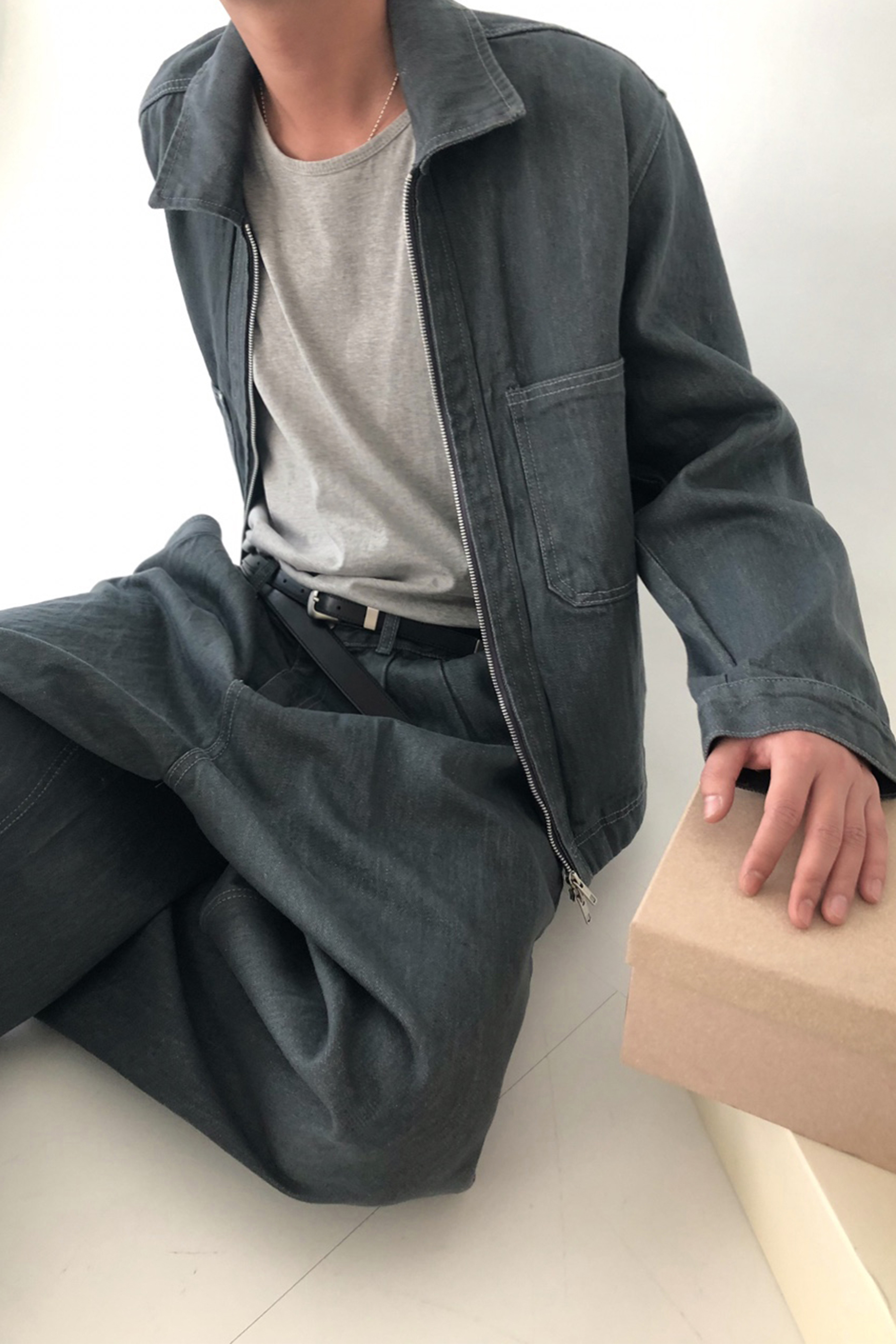 topper denim set up (jacket)