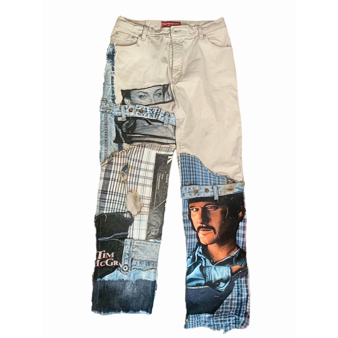 Funk punk patchwork jeans AP0013