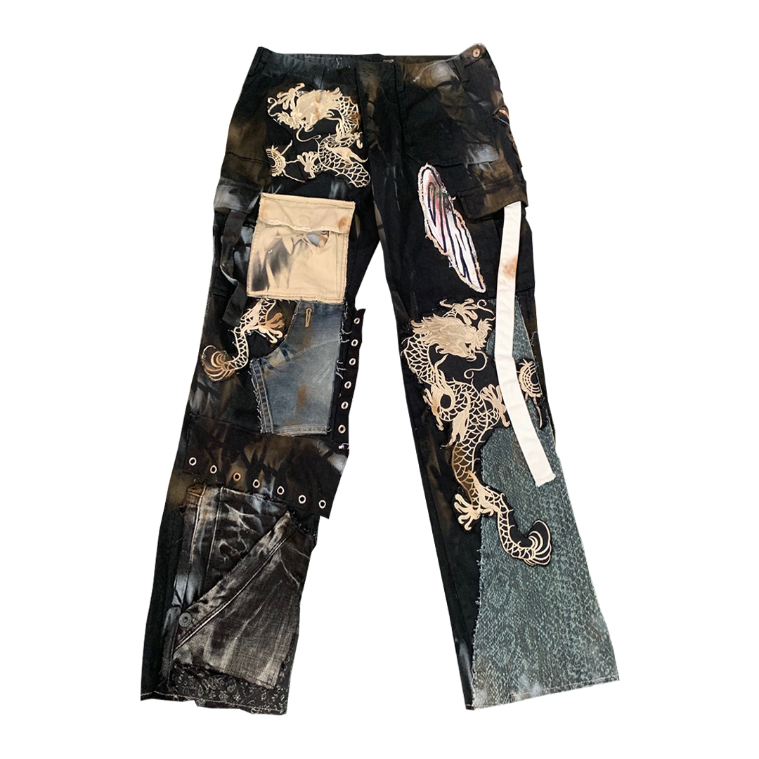Funk punk patchwork jeans AP0014