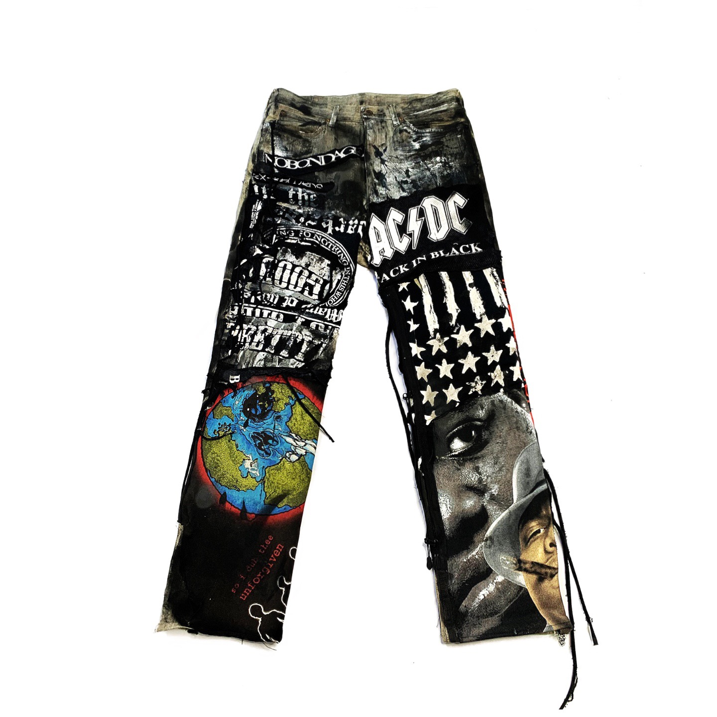 Funk punk patchwork jeans AP0058