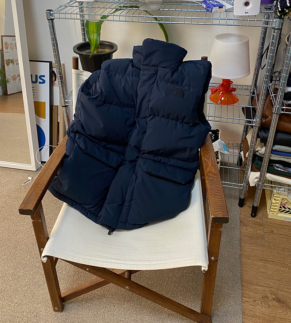 The North Face Navy Padding Vest